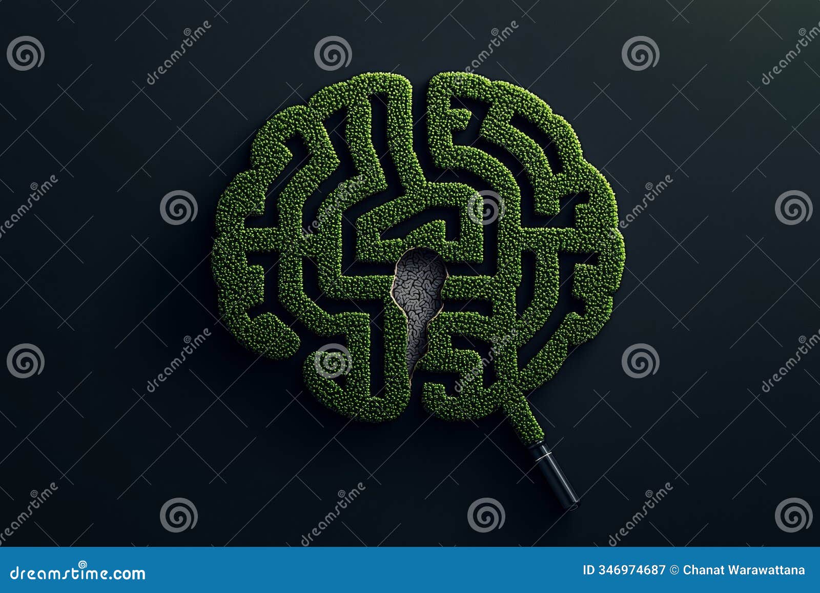 A Brainshaped Maze Made of Greenery Symbolizes Complex Thought ...