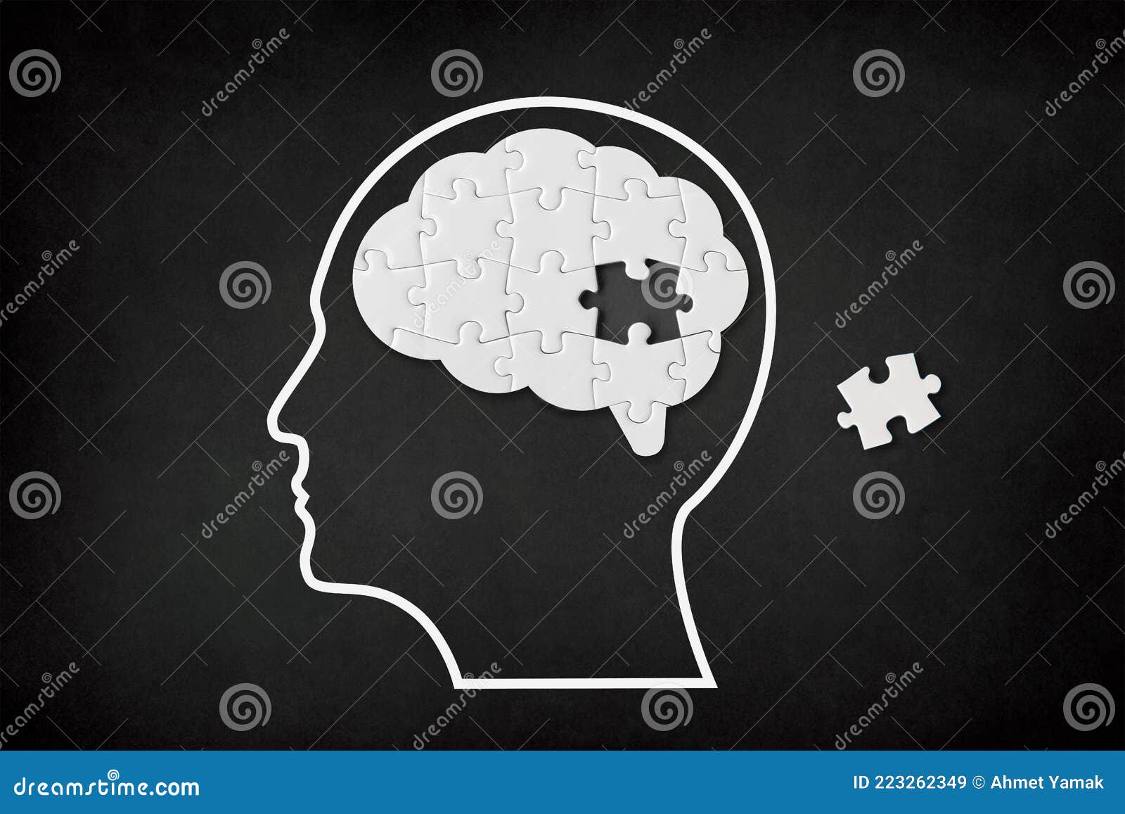 Brain Problems Concept Photo. 3D Figure Of Brain Is Near Word Problem ...