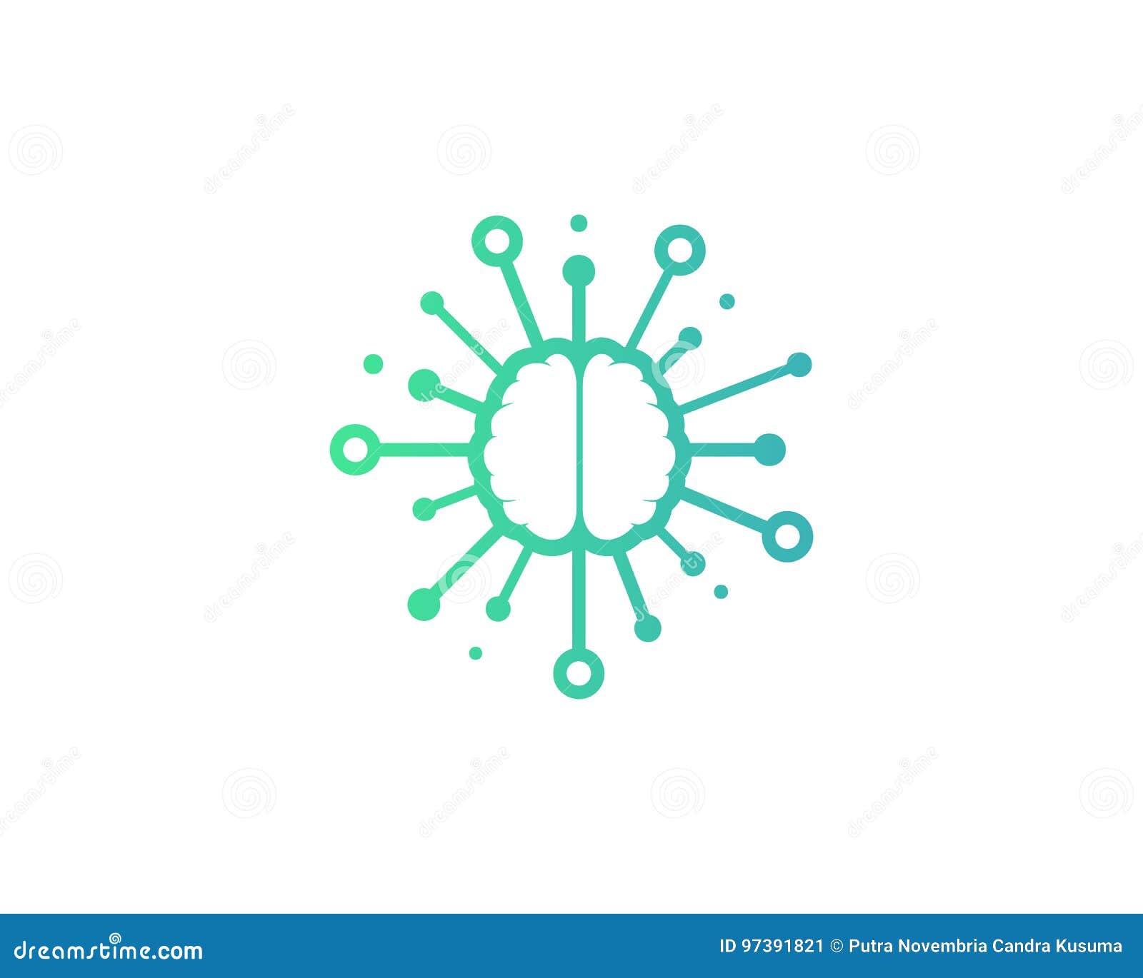 Brain Share Icon Logo Design Element Stock Vector - Illustration of ...