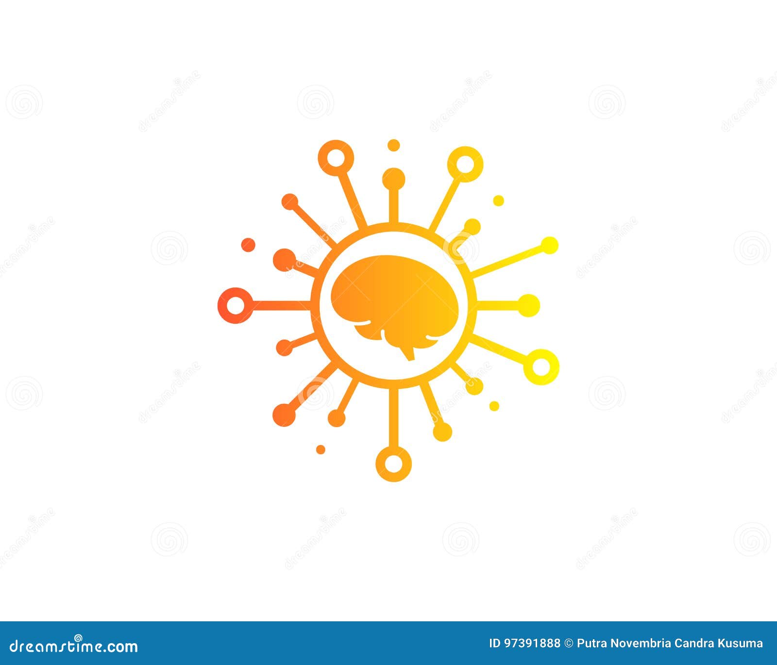 Brain Share Icon Logo Design Element Stock Vector - Illustration of ...