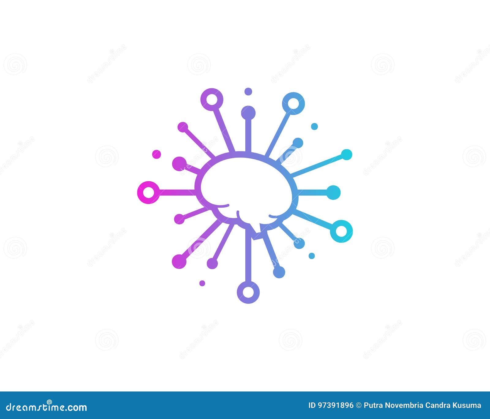 Brain Share Icon Logo Design Element Stock Vector - Illustration of ...