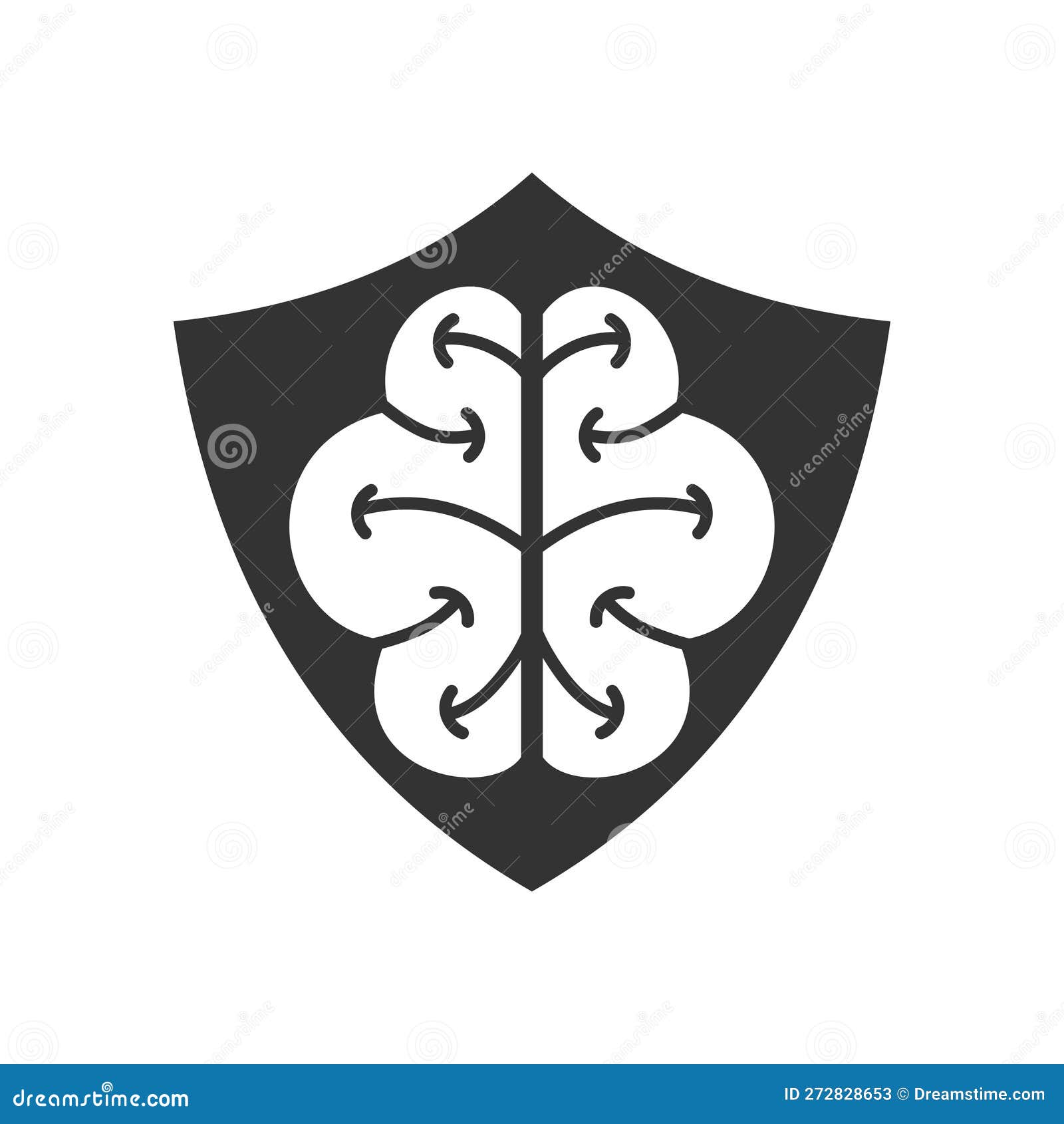 Brain With Shield Icon, Mental Health Protection, Save Mental Health ...