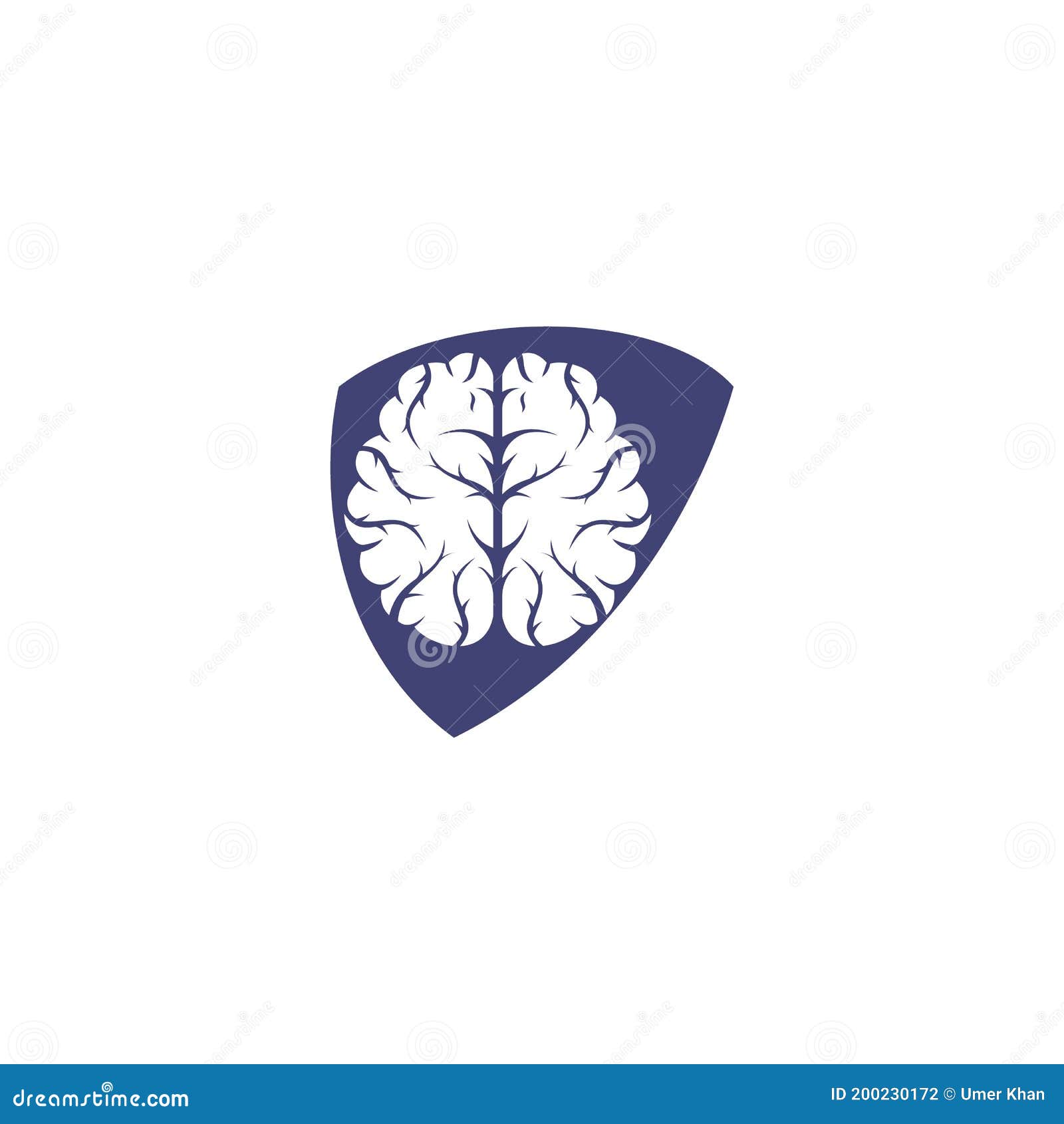 Brain With Shield Icon, Mental Health Protection, Save Mental Health ...