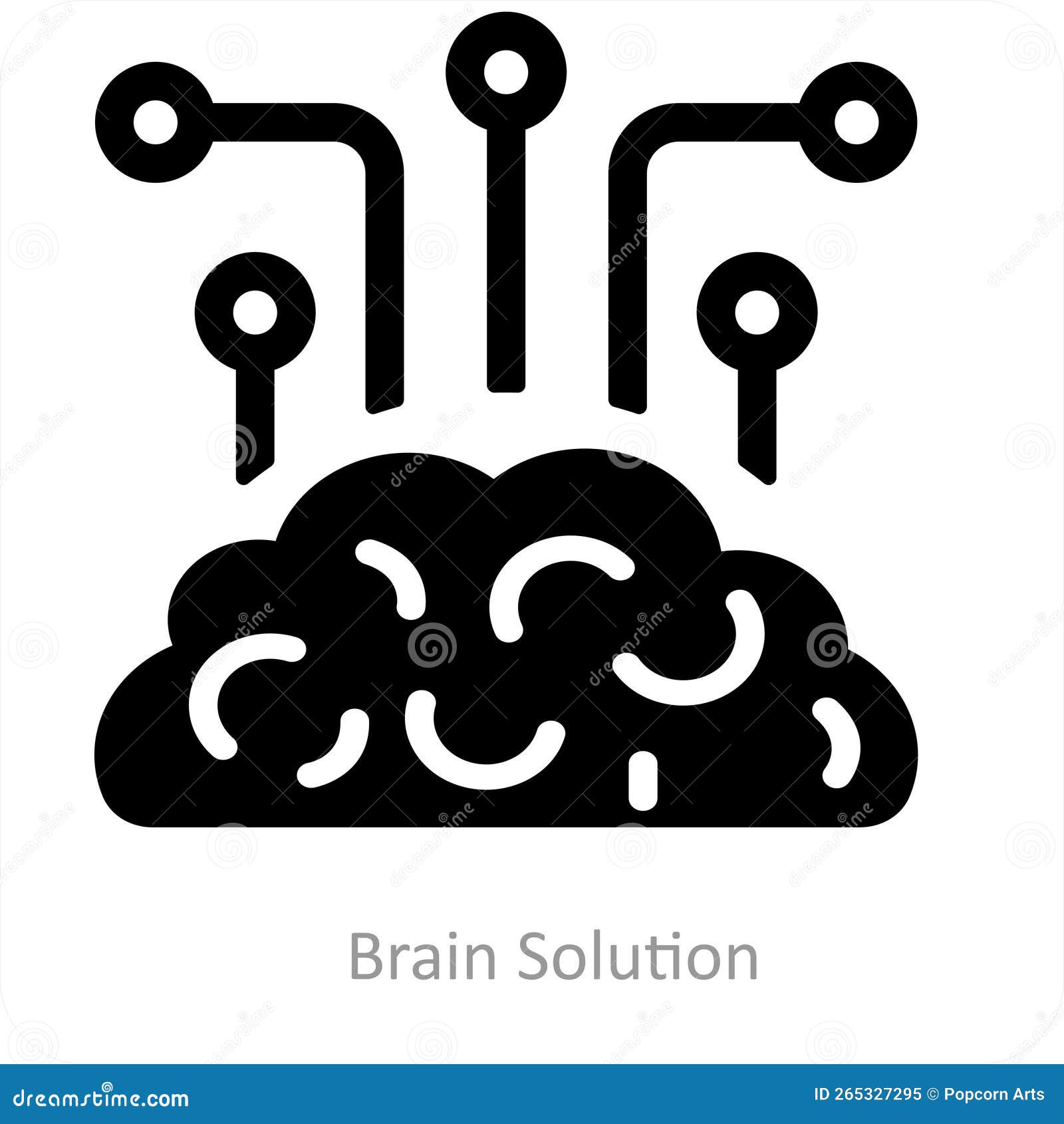 Brain solution stock vector. Illustration of brain, intelligence ...