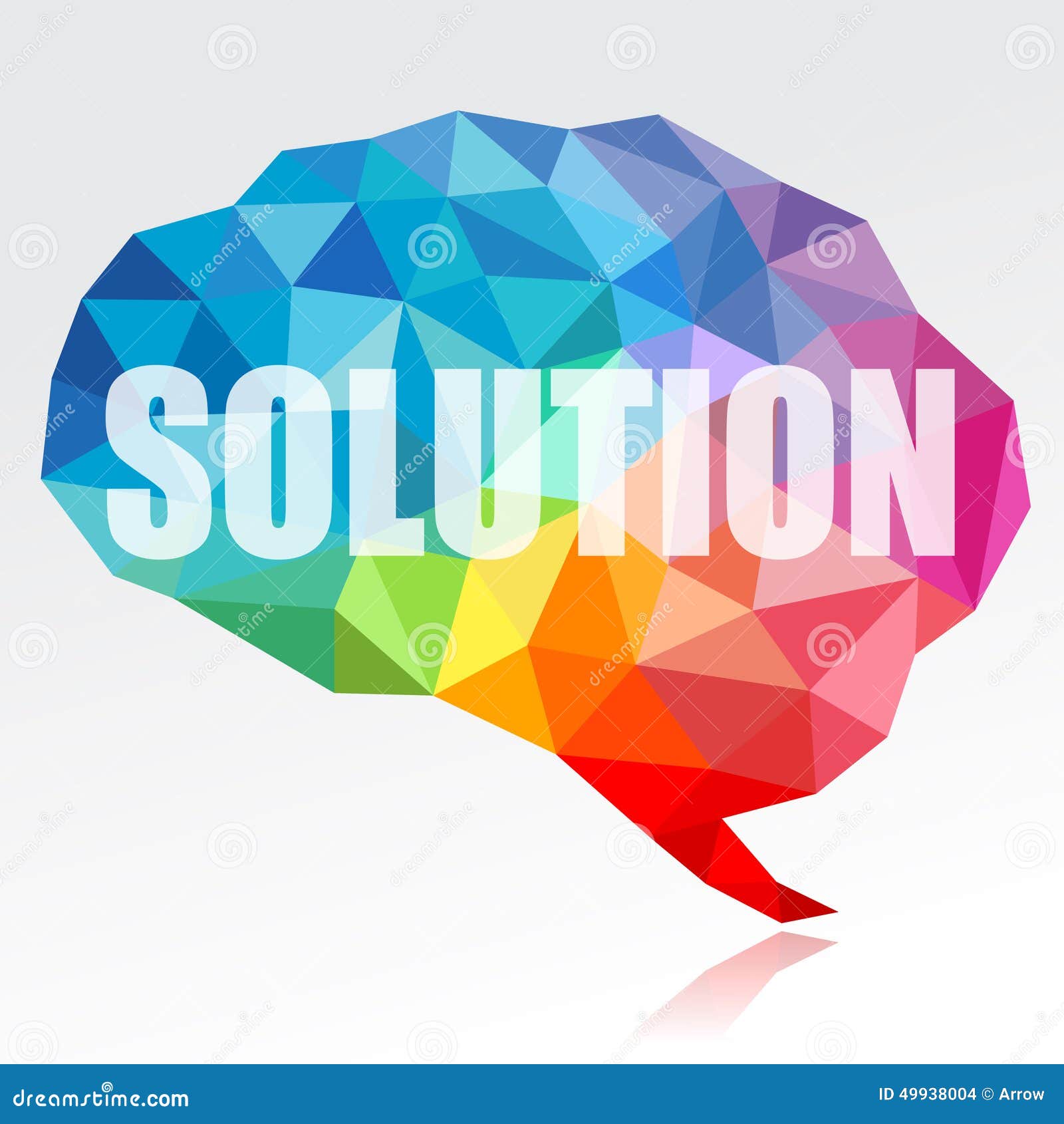 Brain and solution stock illustration. Illustration of creativity ...