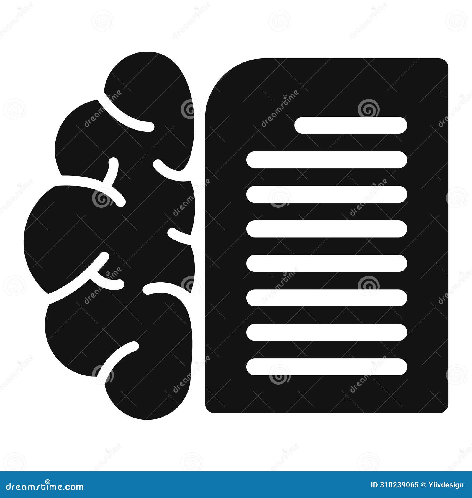 Brain Solution Plan Icon Simple Vector. Evidence Process Reason Stock ...