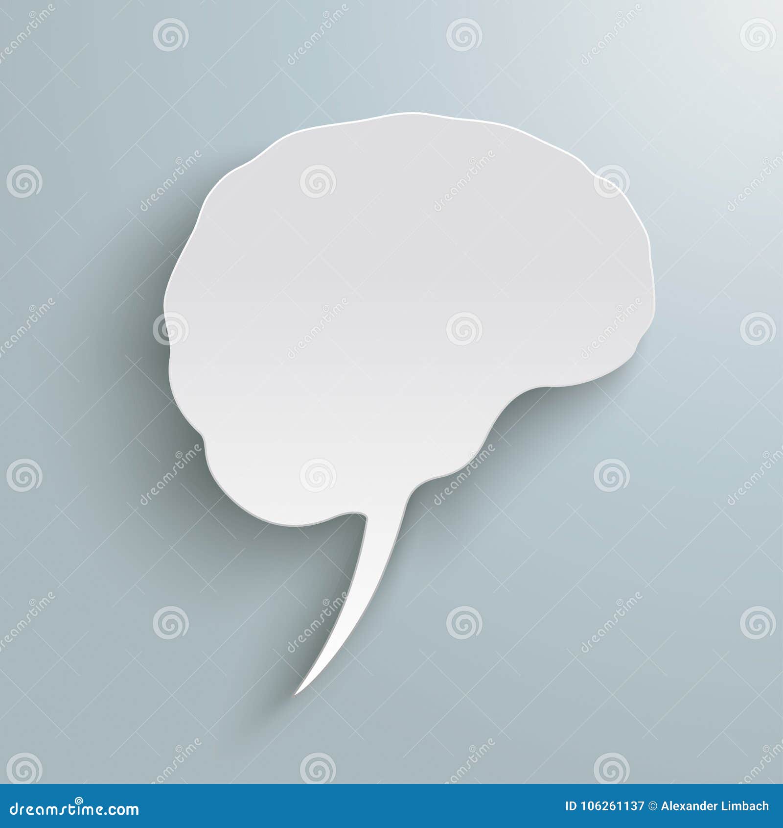 Brain With Speech Bubble And Question Mark Cartoon Vector ...