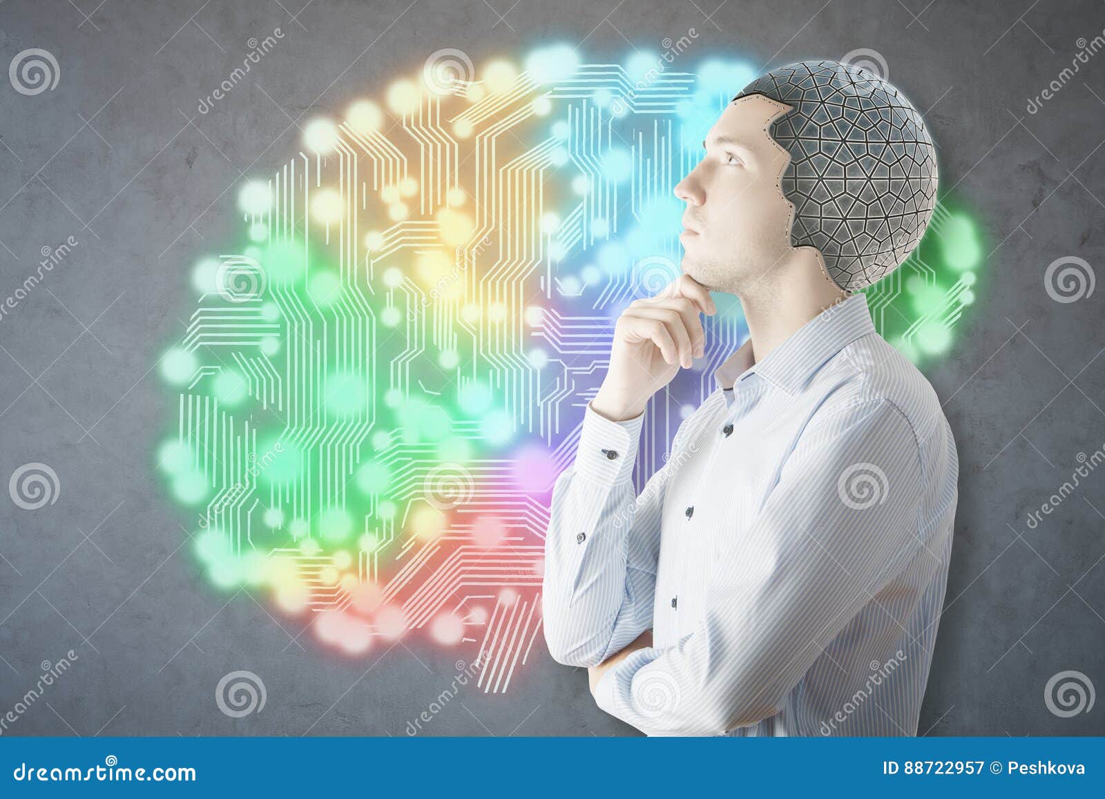 Brain storm concept stock image. Image of abstract, cyberspace - 88722957