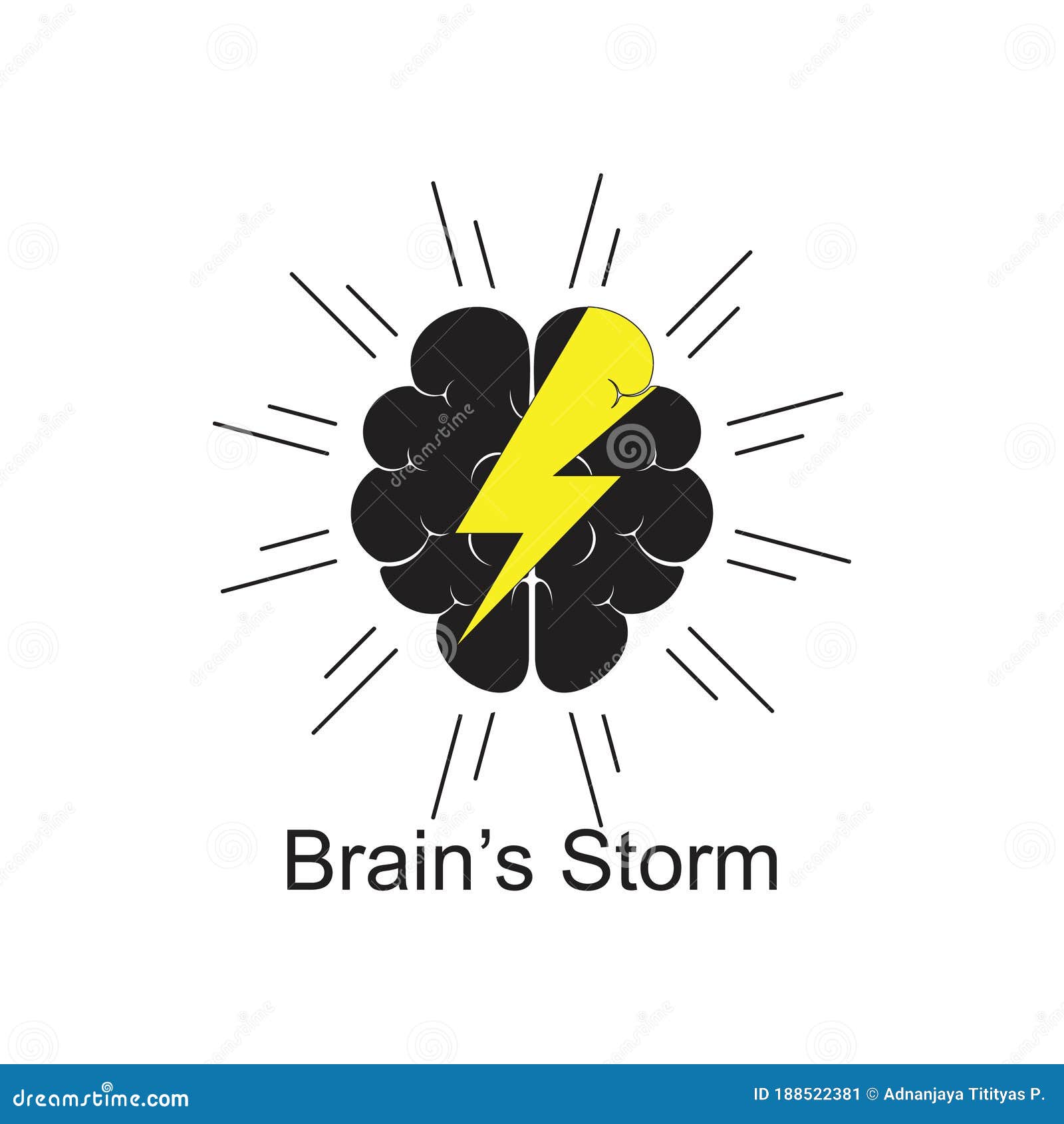 Brain Storm Energy Design Symbol Vector Stock Vector - Illustration of ...
