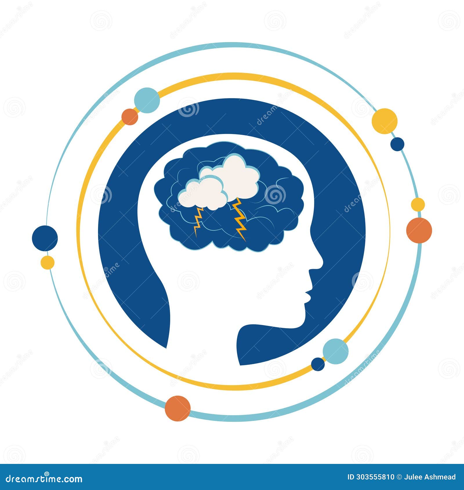 Brainstorm Creative Thinking Vector Illustration Graphic Icon Symbol ...