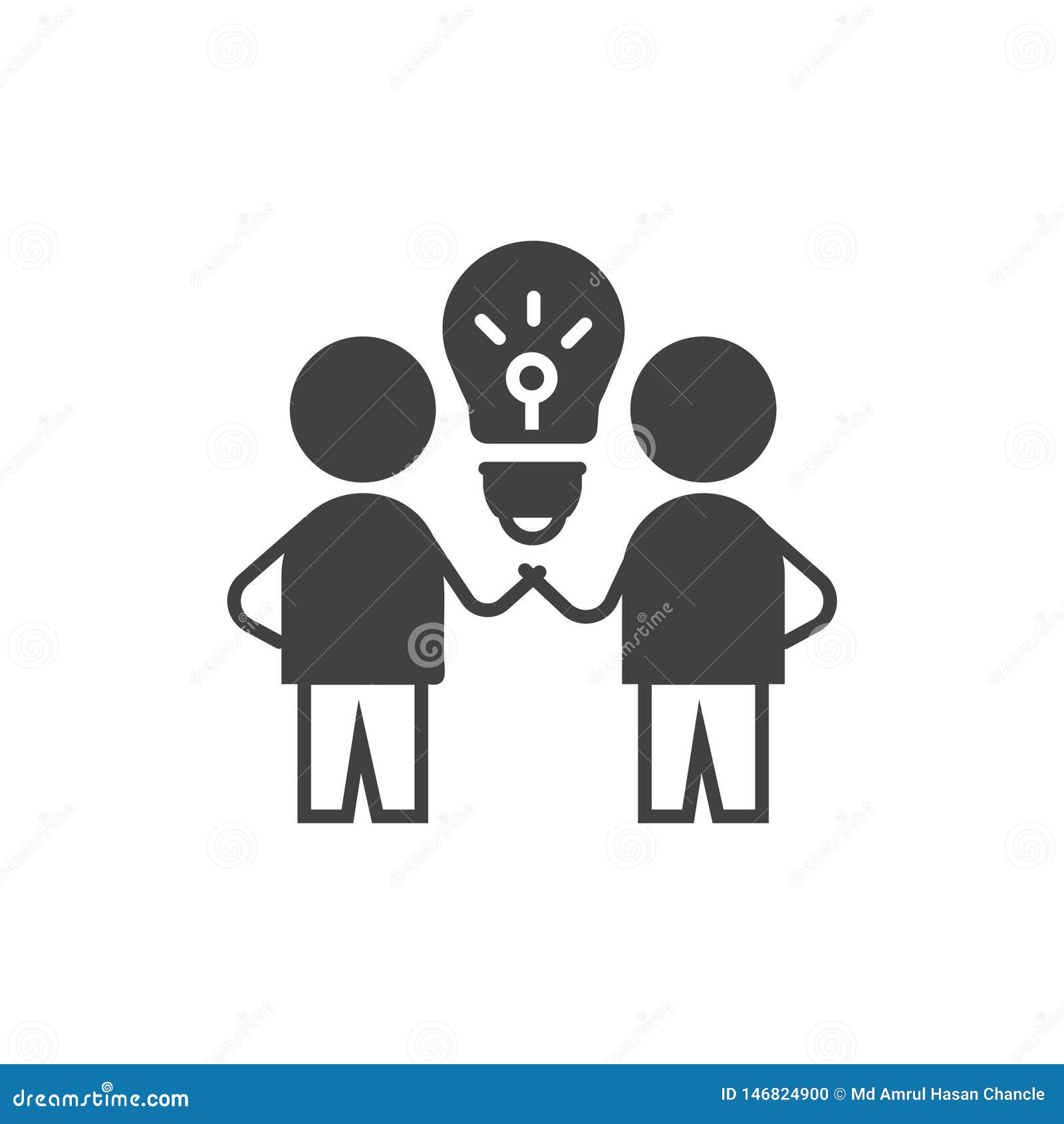 Brain Storm. Idea icon stock illustration. Illustration of concept ...