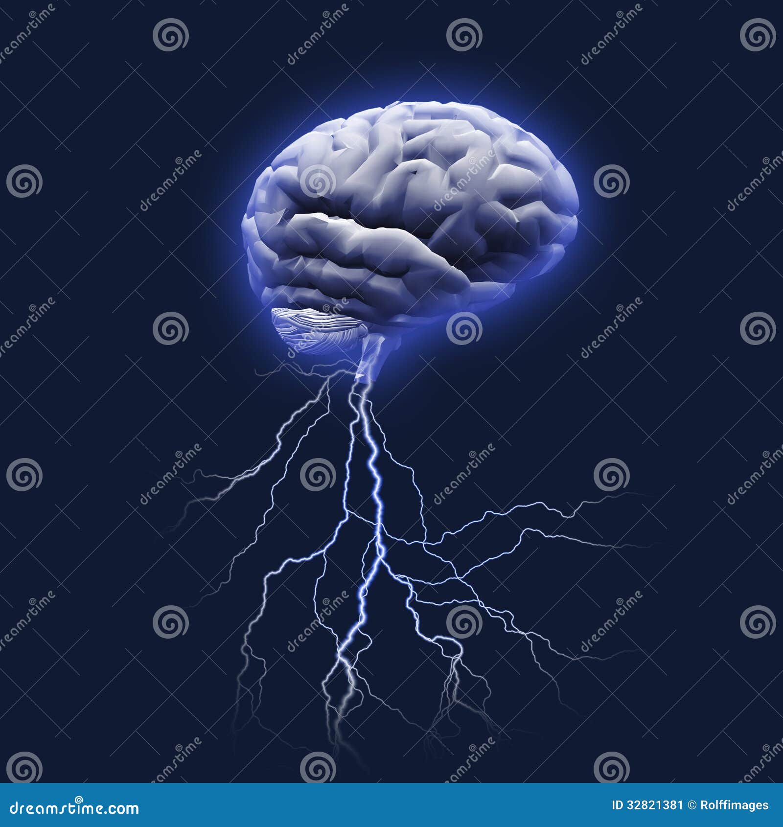 Brain storm stock illustration. Illustration of abstract - 32821381