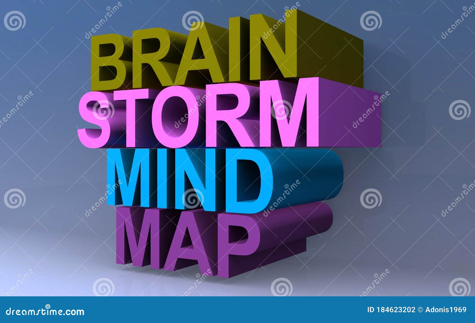 Brain storm mind map stock illustration. Illustration of meeting ...