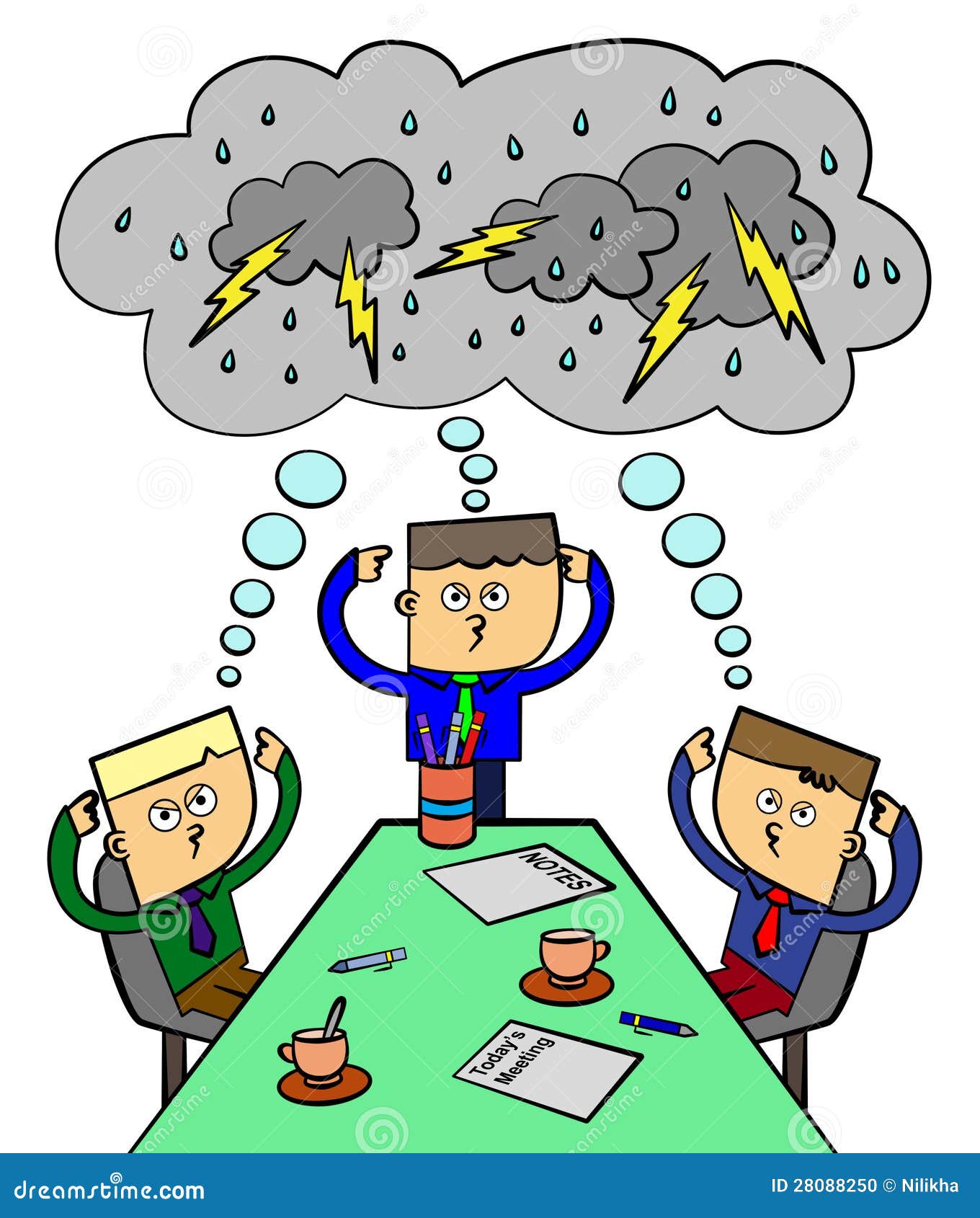 Brain storm team stock illustration. Illustration of team - 28088250
