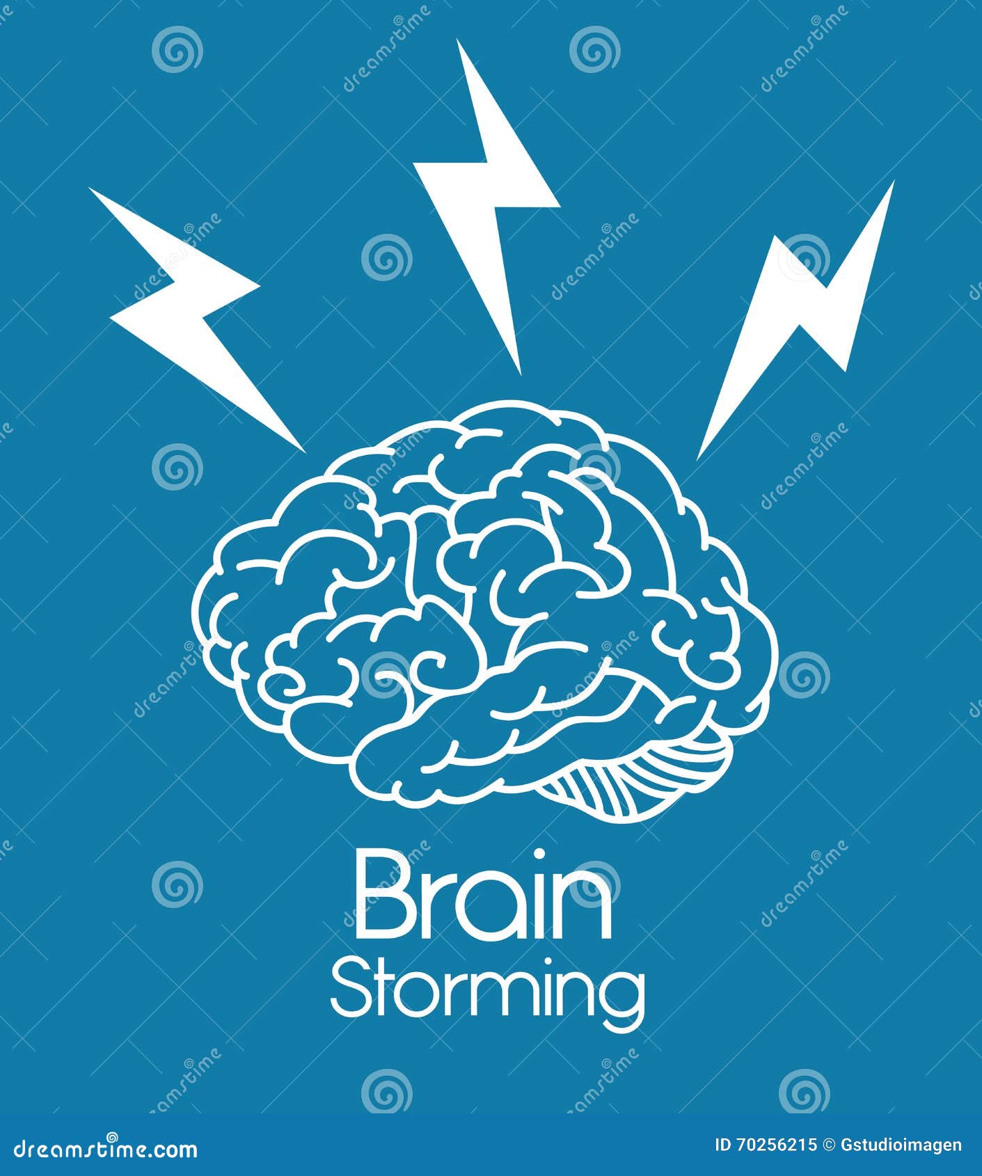 Brain storming design stock illustration. Illustration of abstract ...