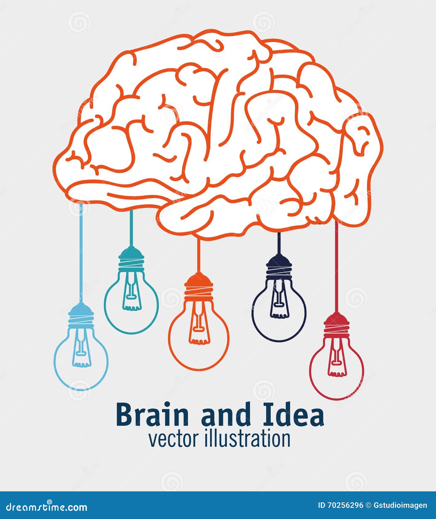Brain storming design stock illustration. Illustration of inspiration ...