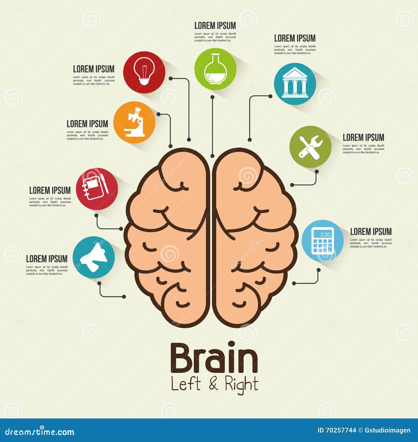 Brain storming design stock illustration. Illustration of brain - 70257744