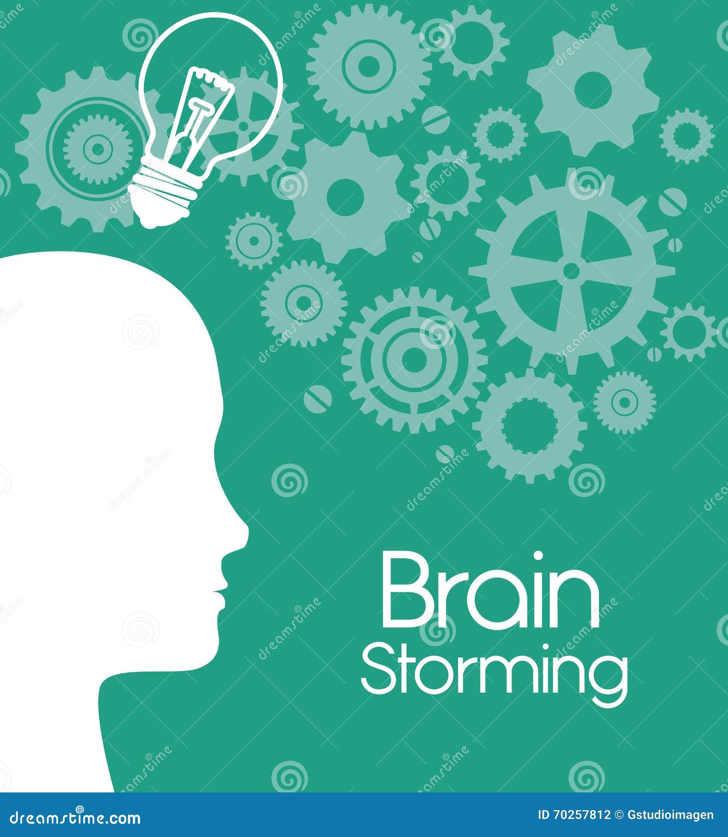 Brain storming design stock illustration. Illustration of concept ...