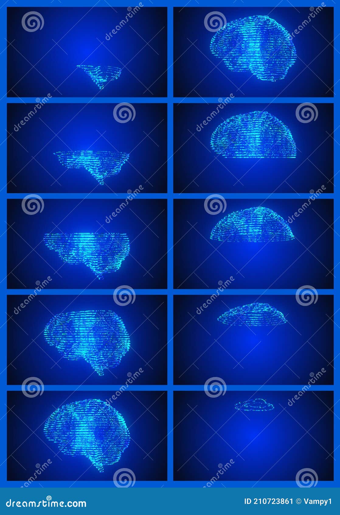 Brain Study, MRI, Brain Section Analysis. Technologies and Medicine ...