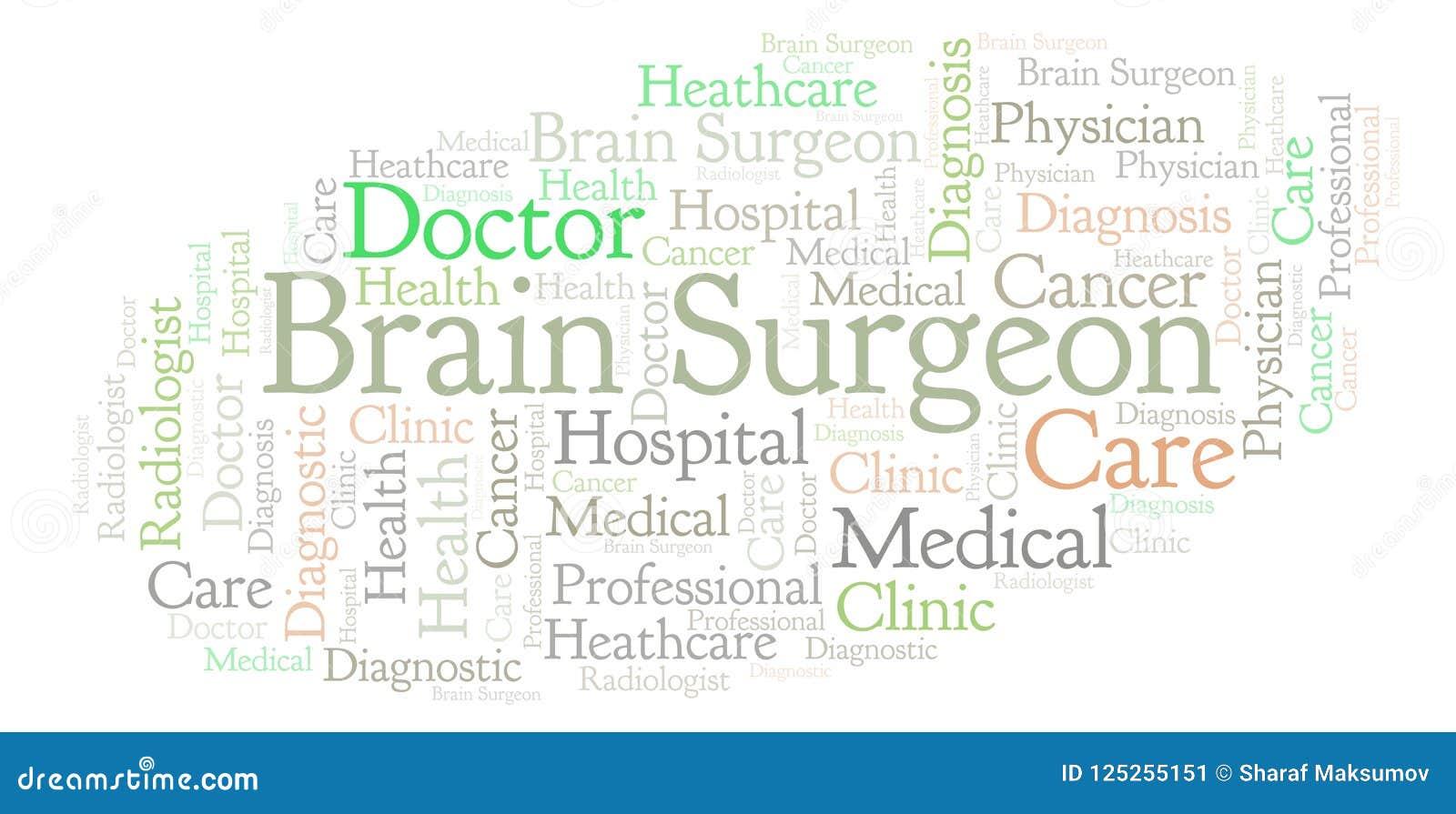 Surgeon Word Cloud Collage, Healthcare Concept Background Stock Image ...