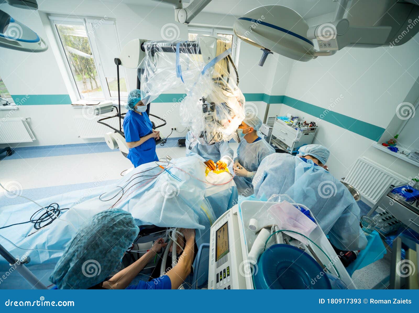 Brain Surgery. Group of Surgeons in Operating Room with Surgery ... Brain Surgery. Group of Surgeons in Operating Room with Surgery ...