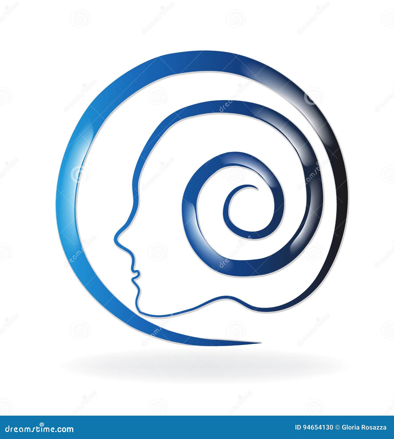 Brain swirl logo stock vector. Illustration of clever - 94654130