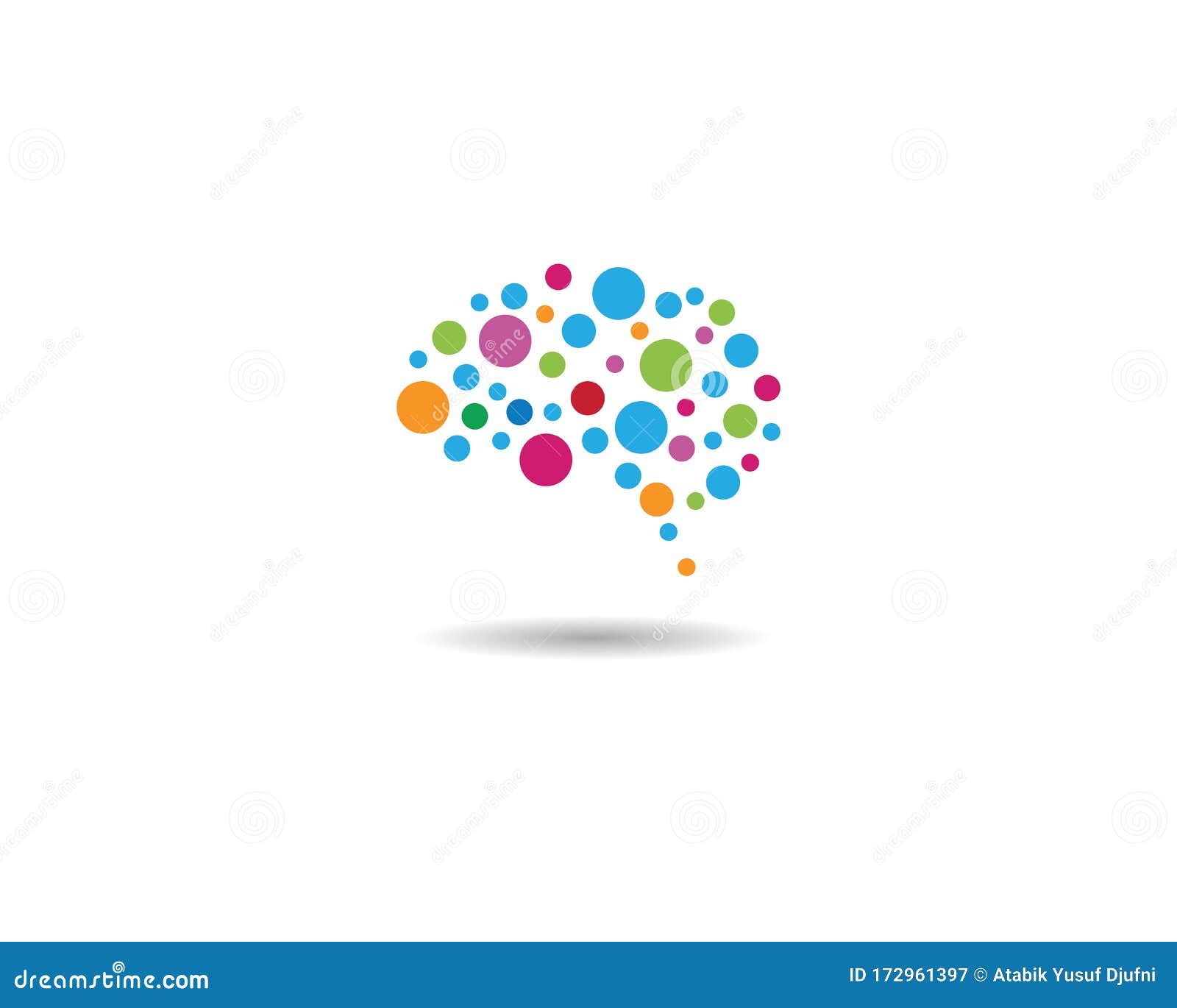 Brain symbol vector icon stock vector. Illustration of creative - 172961397