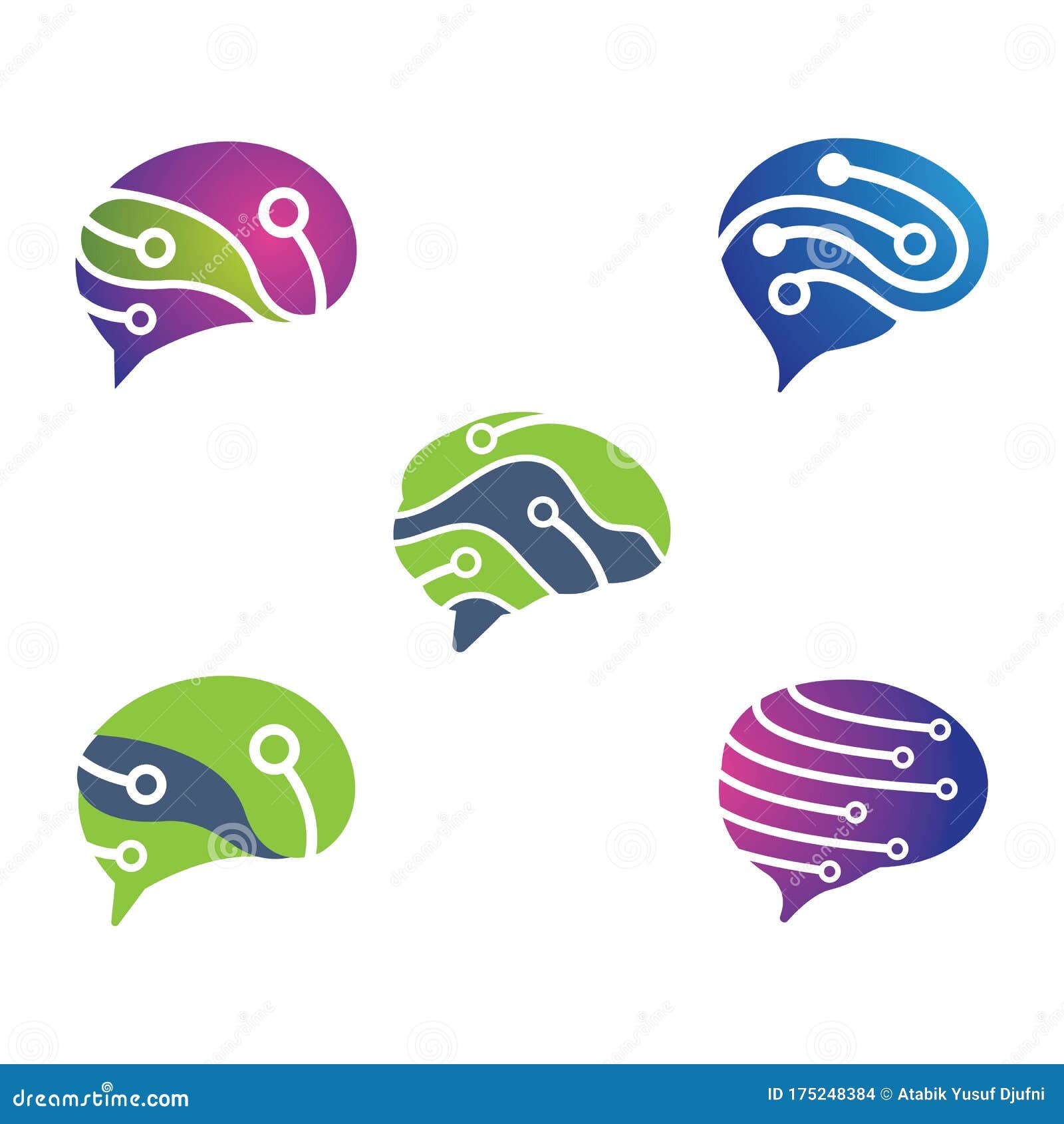 Brain symbol vector icon stock vector. Illustration of brain - 175248384