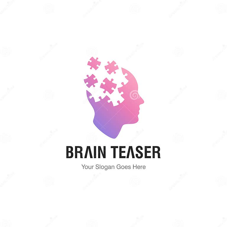 Brain Teasers and Puzzle Mind Logo Stock Vector - Illustration of ...