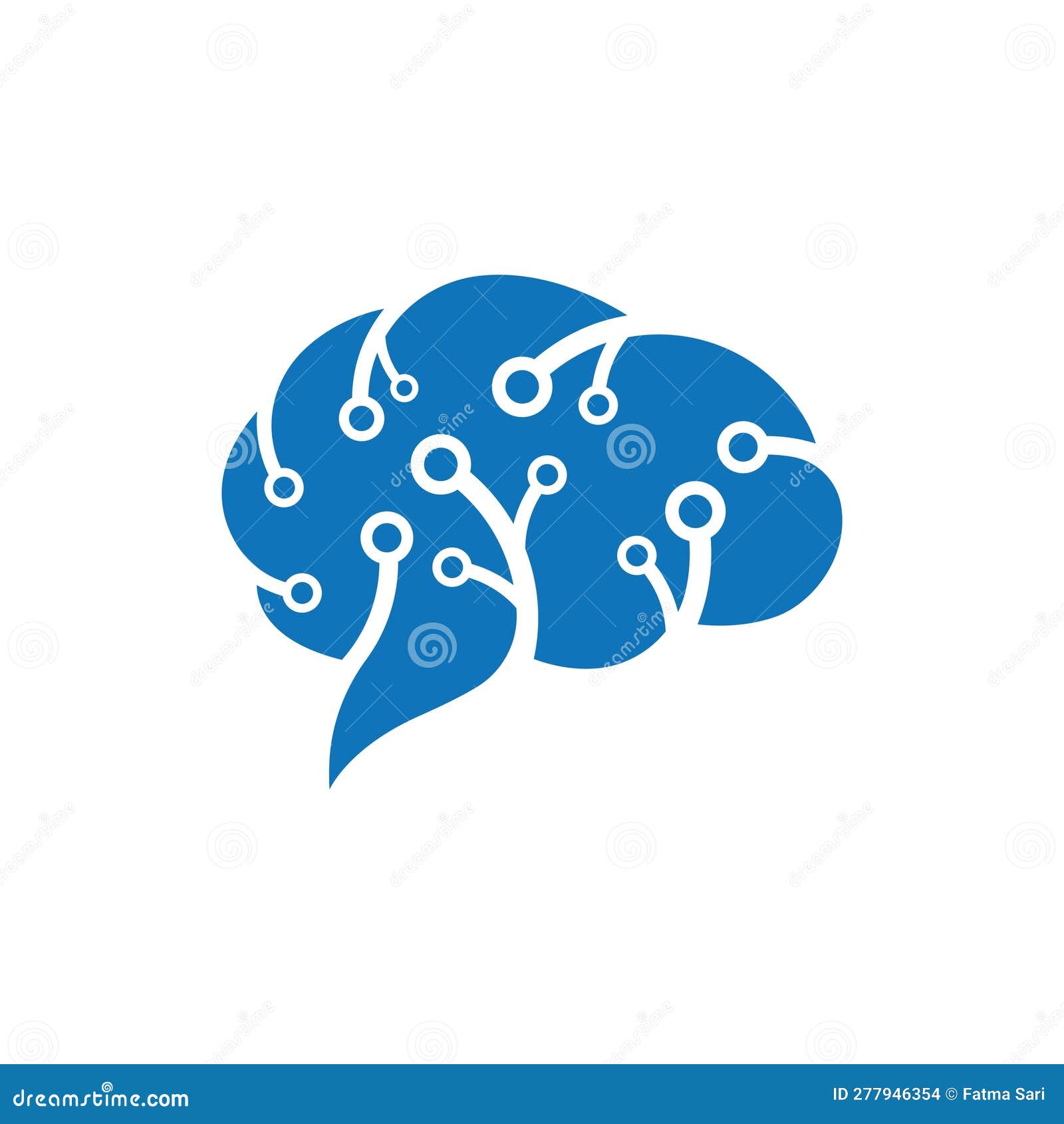 Brain tech logo images stock vector. Illustration of silhouette - 277946354