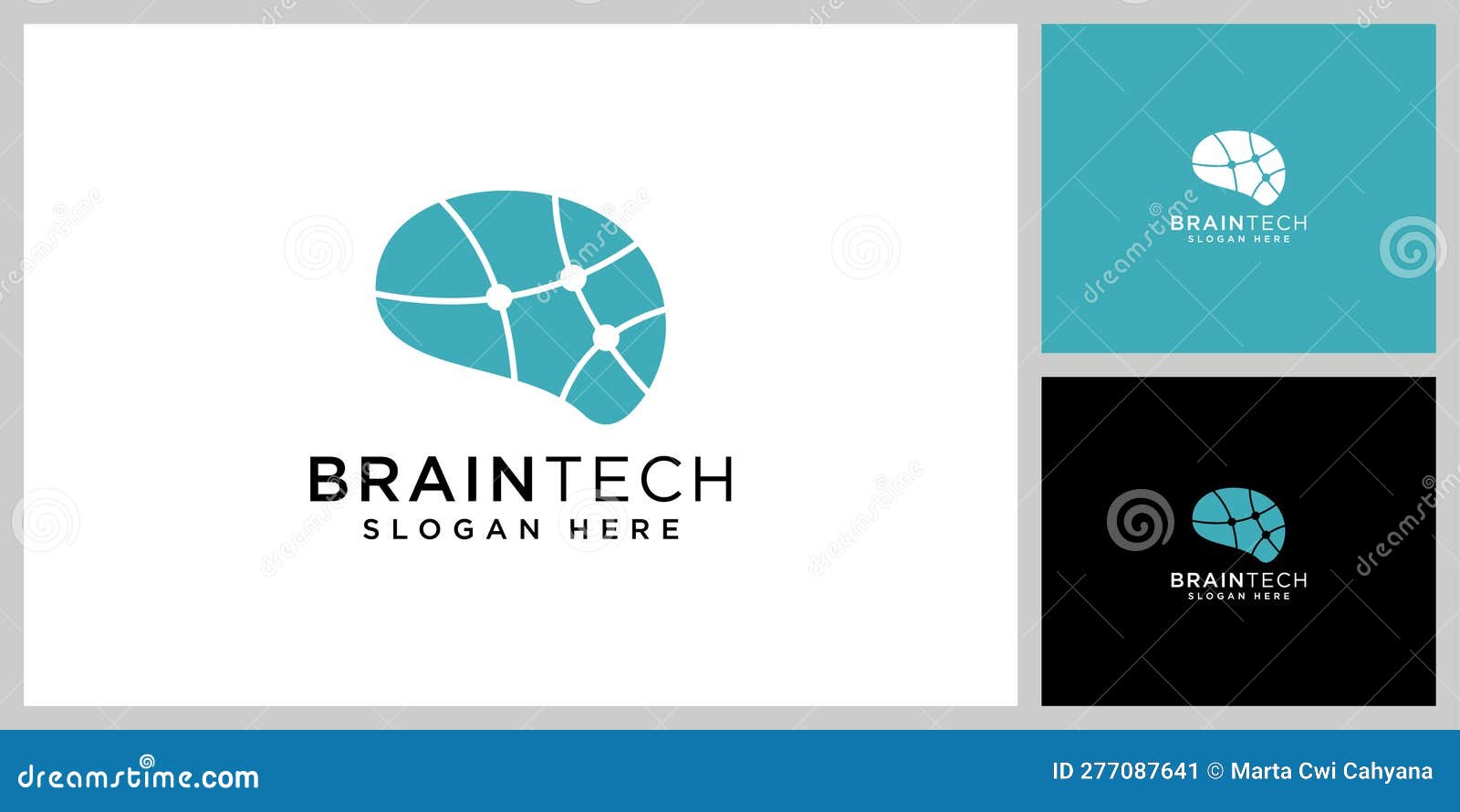 Brain Technology Logo Design Vector Template Stock Vector ...