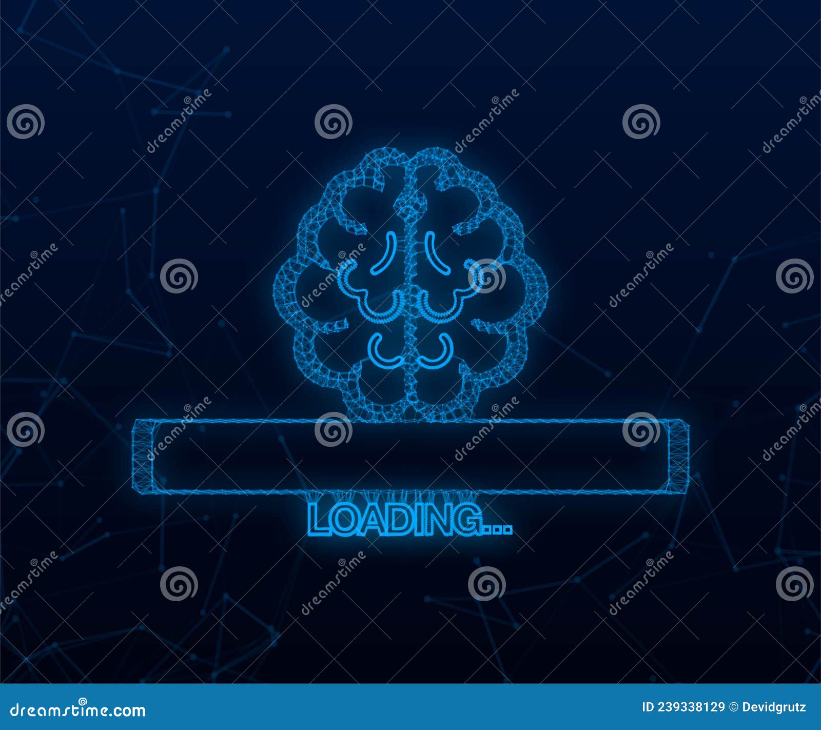 Brain, Think Loading Plexus Concept with Idea Processed on a Lightbulb ...