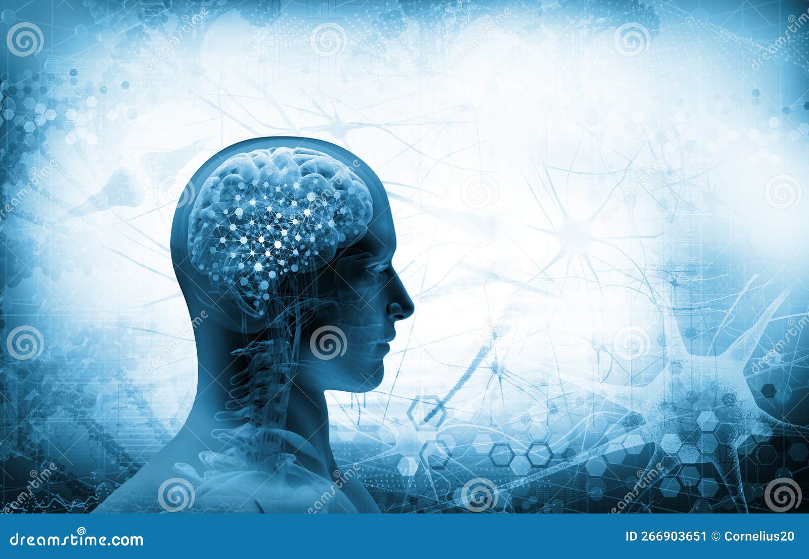 Brain, thinking concept stock illustration. Illustration of brainy ...