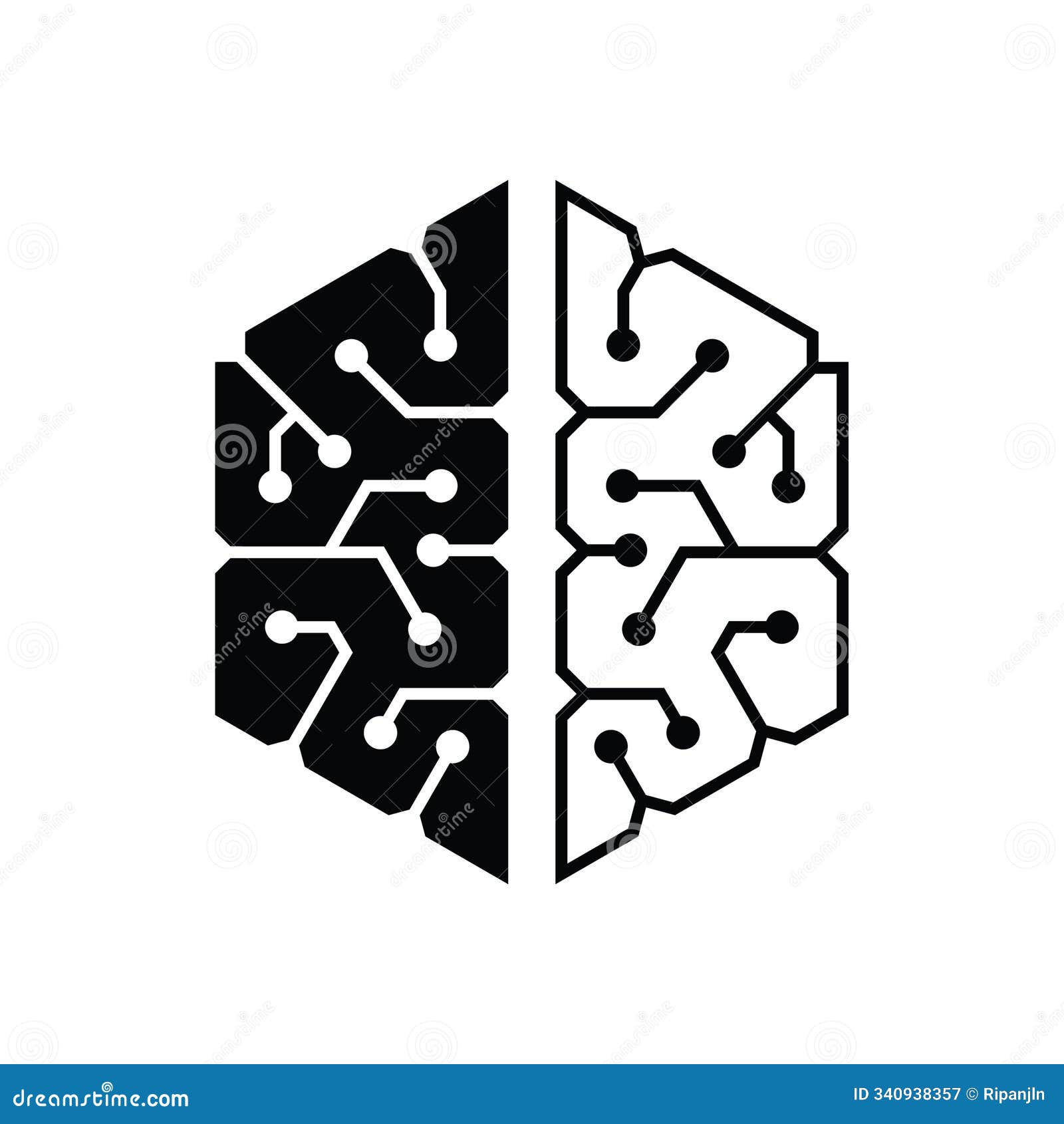 Brain Thought Intelligent stock illustration. Illustration of ...