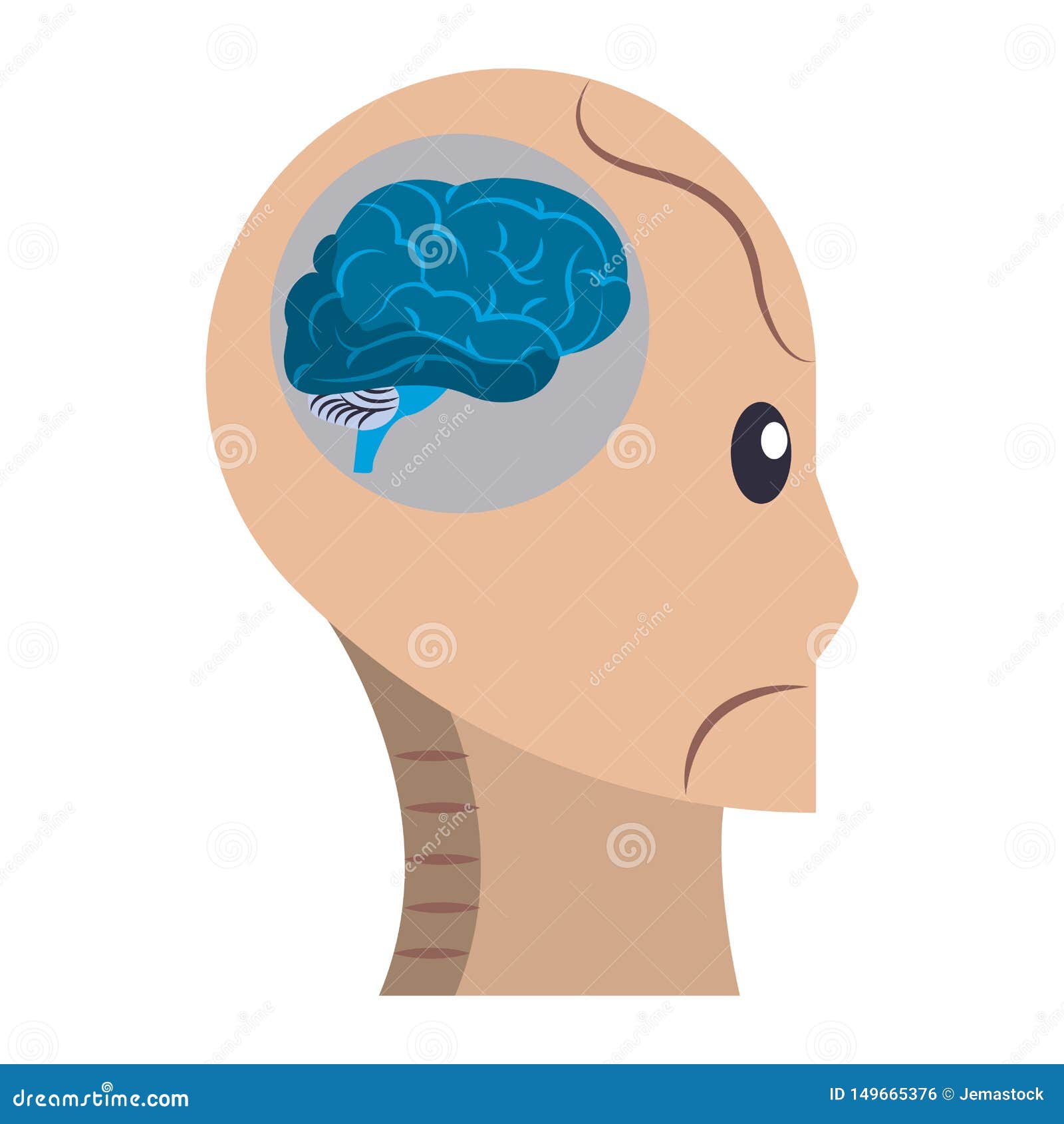 Brain Top View Icon Cartoon Stock Vector - Illustration of imagination ...