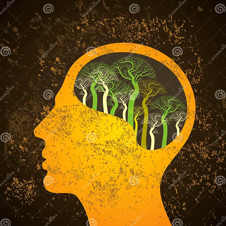 Brain Tree Illustration, Tree of Knowledge Stock Vector - Illustration ...