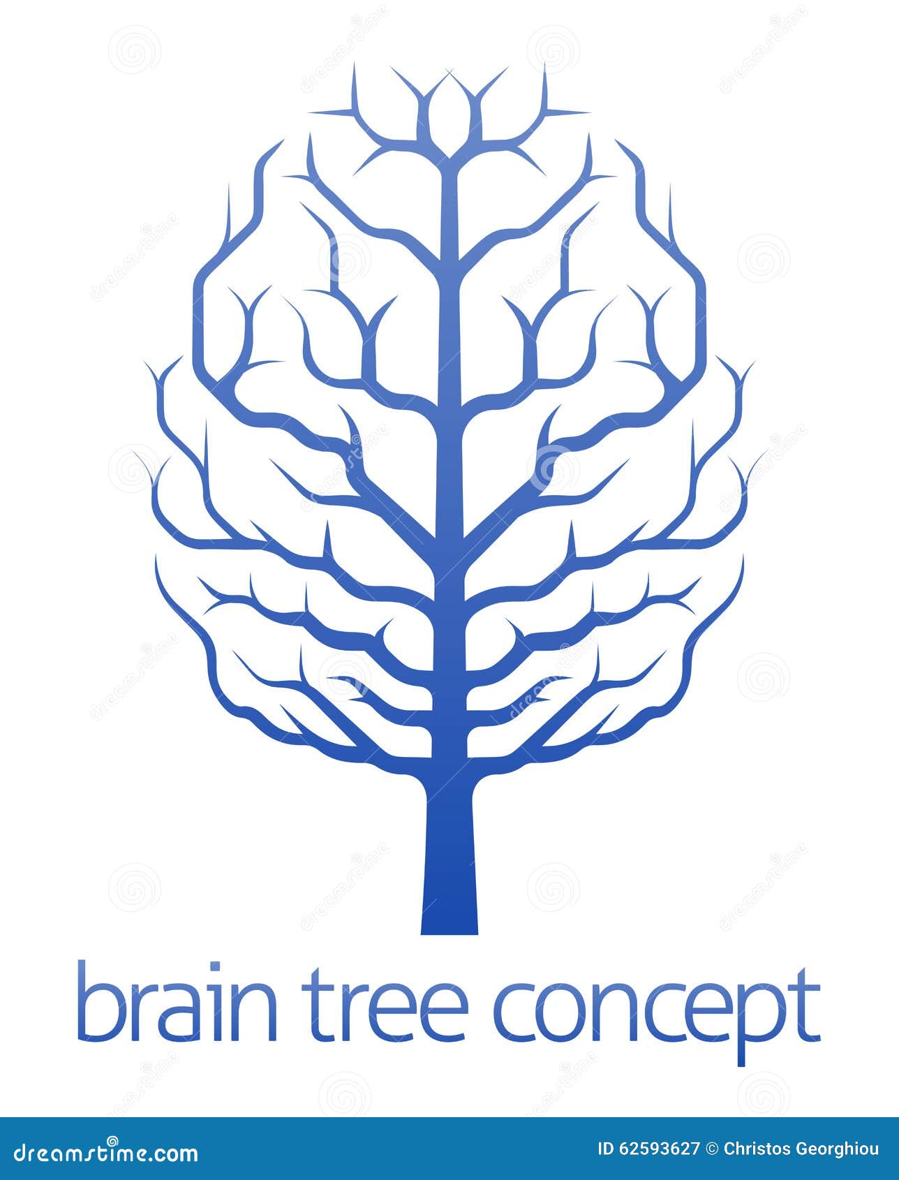 Brain Tree of Knowledge Concept Stock Vector - Illustration of learning ...