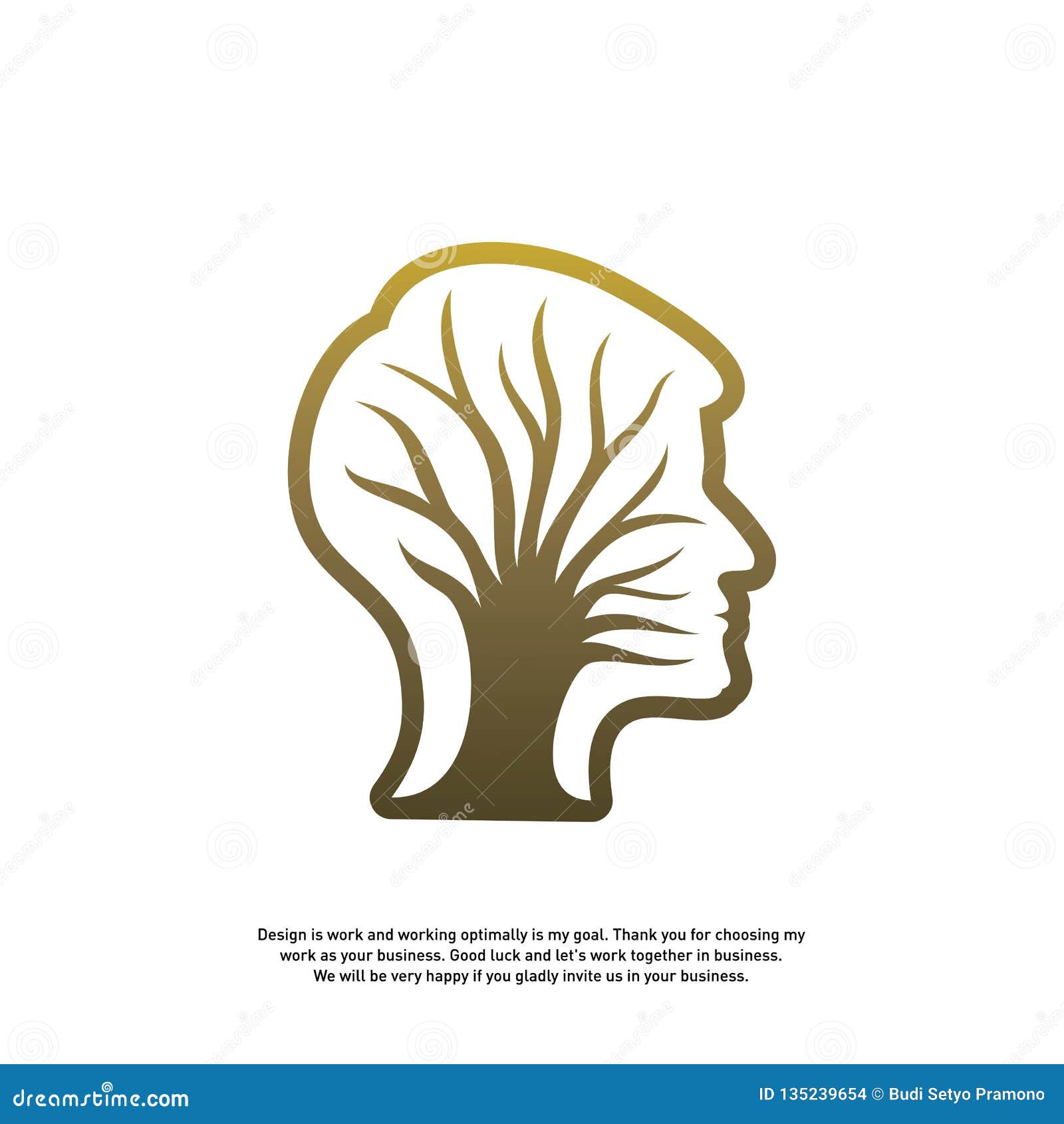 Brain with Tree Logo Design Concept, People Head with Tree Logo ...