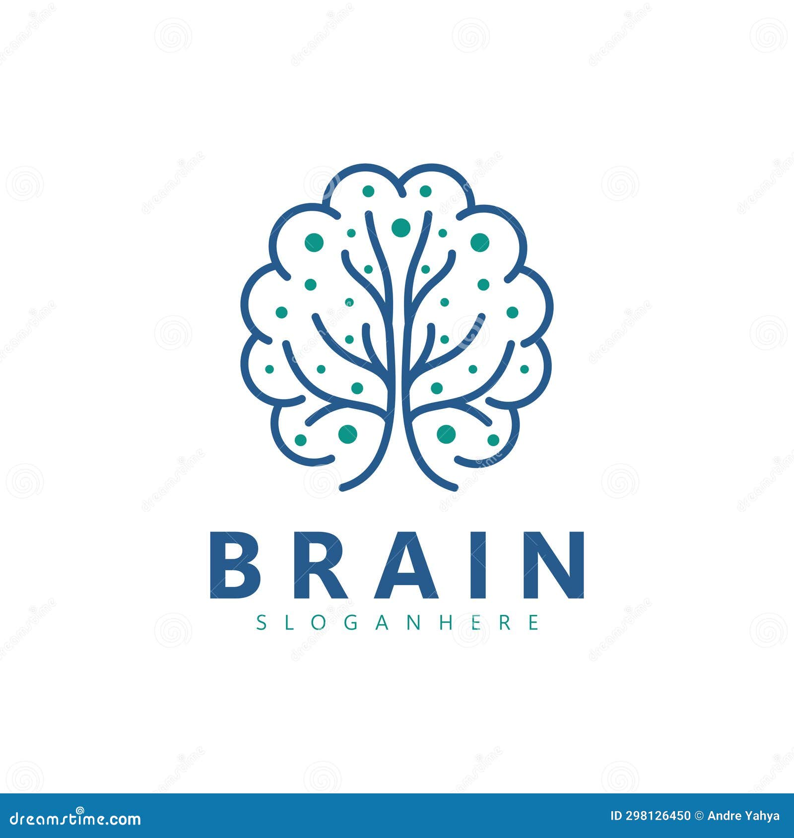 Brain Tree Logo Design Inspiration Vector Icon. Stock Vector ...