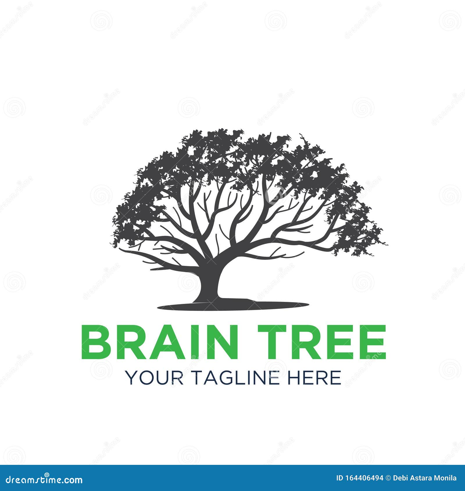 Brain tree logo designs stock vector. Illustration of cognition - 164406494