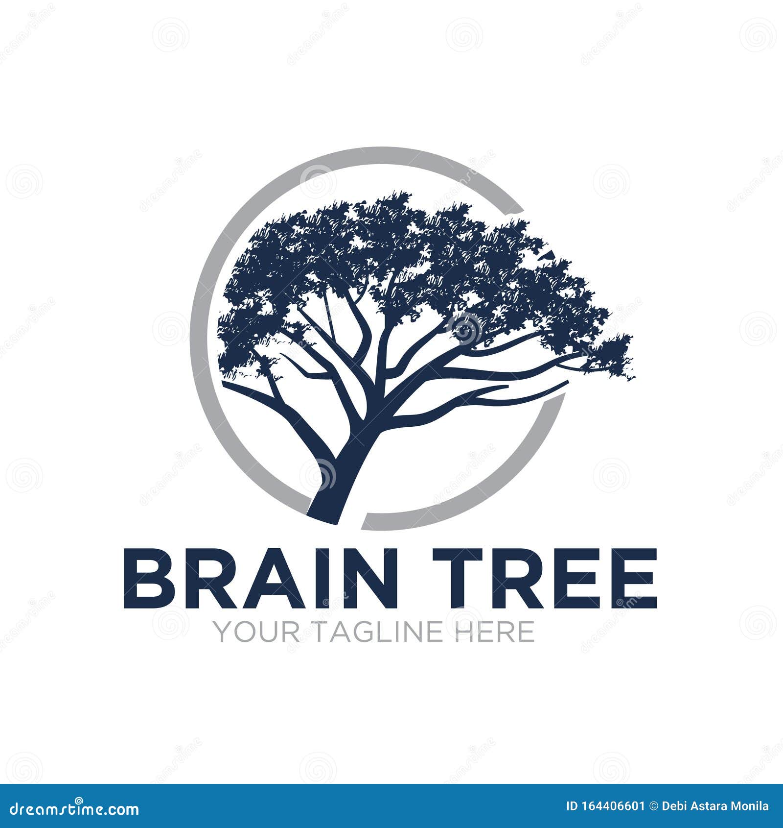 Brain tree logo designs stock vector. Illustration of learning - 164406601