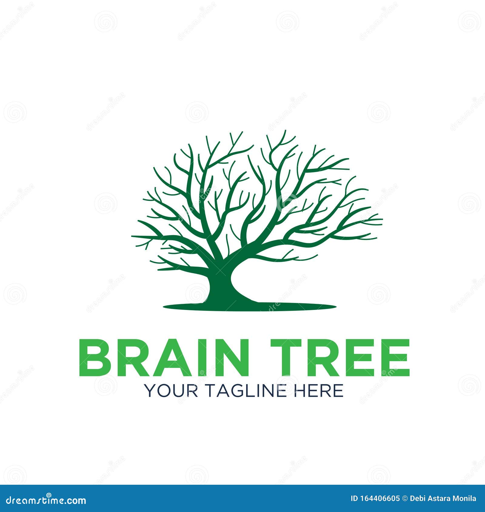 Brain tree logo designs stock vector. Illustration of intelligent ...