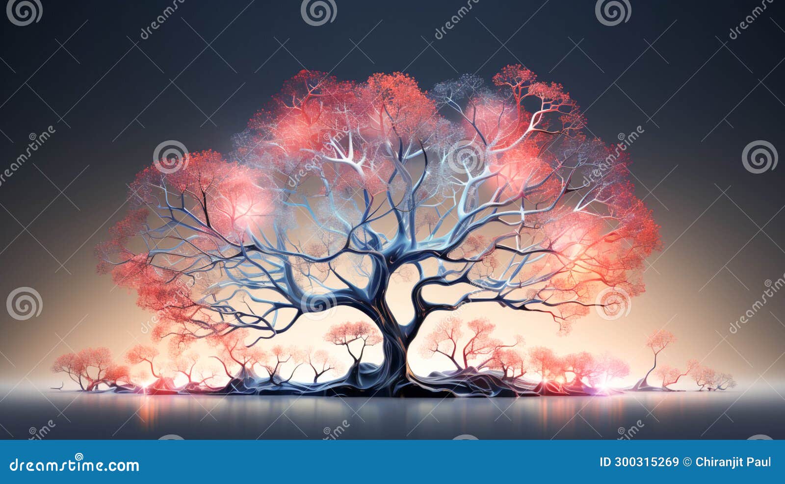 Brain Tree Concept Of A Tree Growing In The Shape Of A Human Brain ...