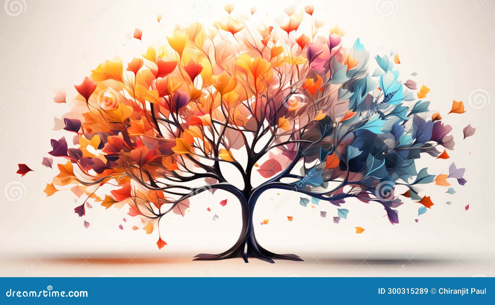 Brain Tree Concept Of A Tree Growing In The Shape Of A Human Brain ...