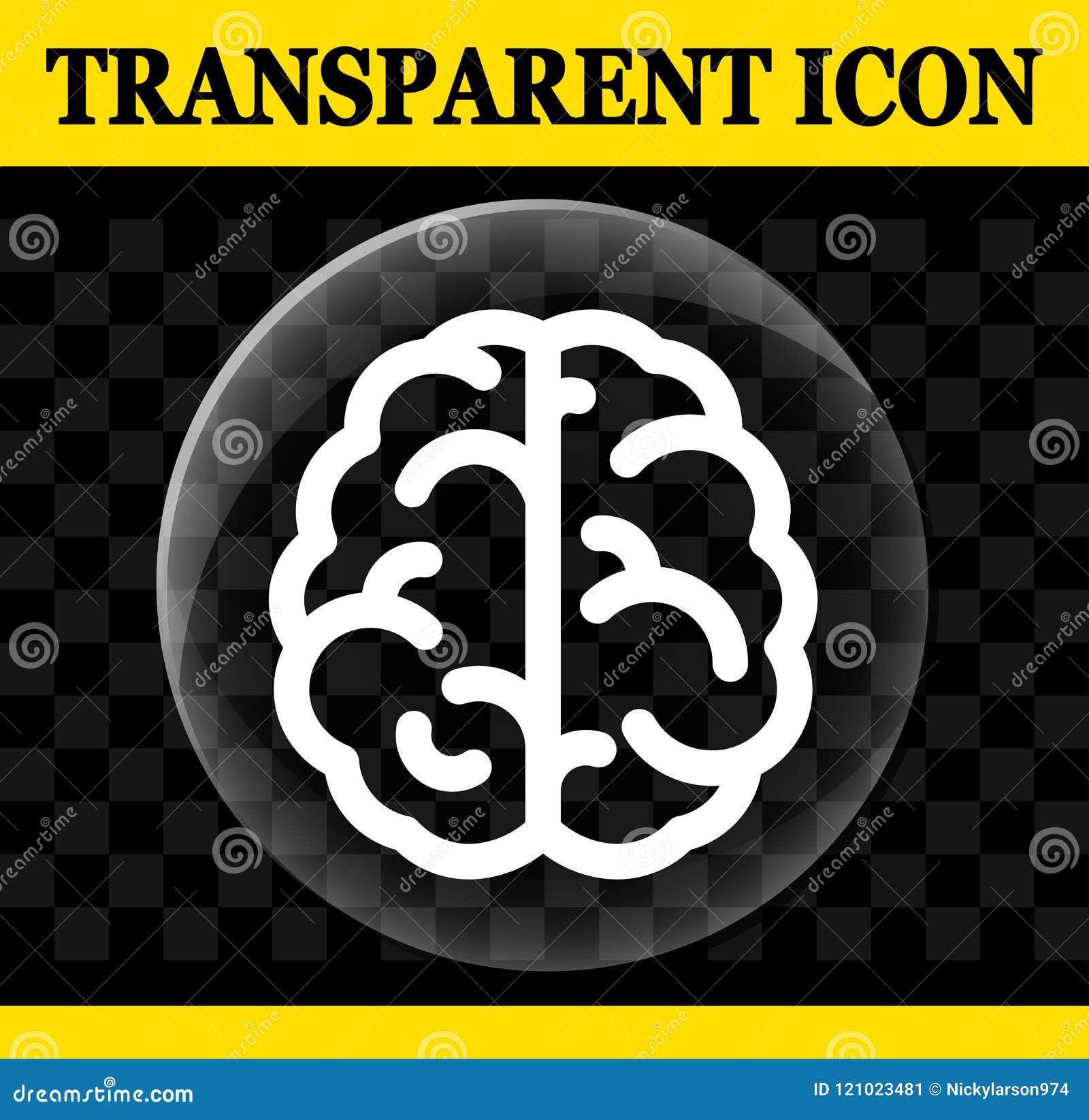 Brain Vector Circle Transparent Icon Stock Vector - Illustration of ...