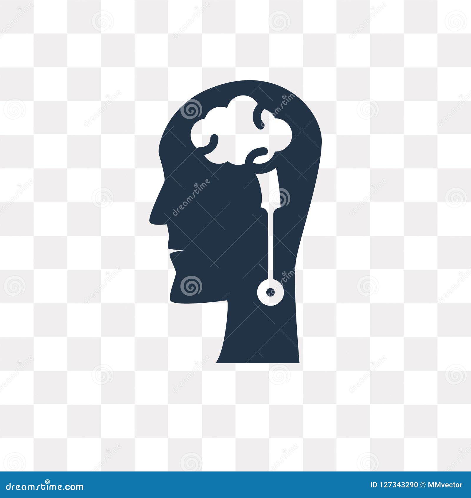 Brain Vector Icon Isolated on Transparent Background, Brain Tra Stock ...