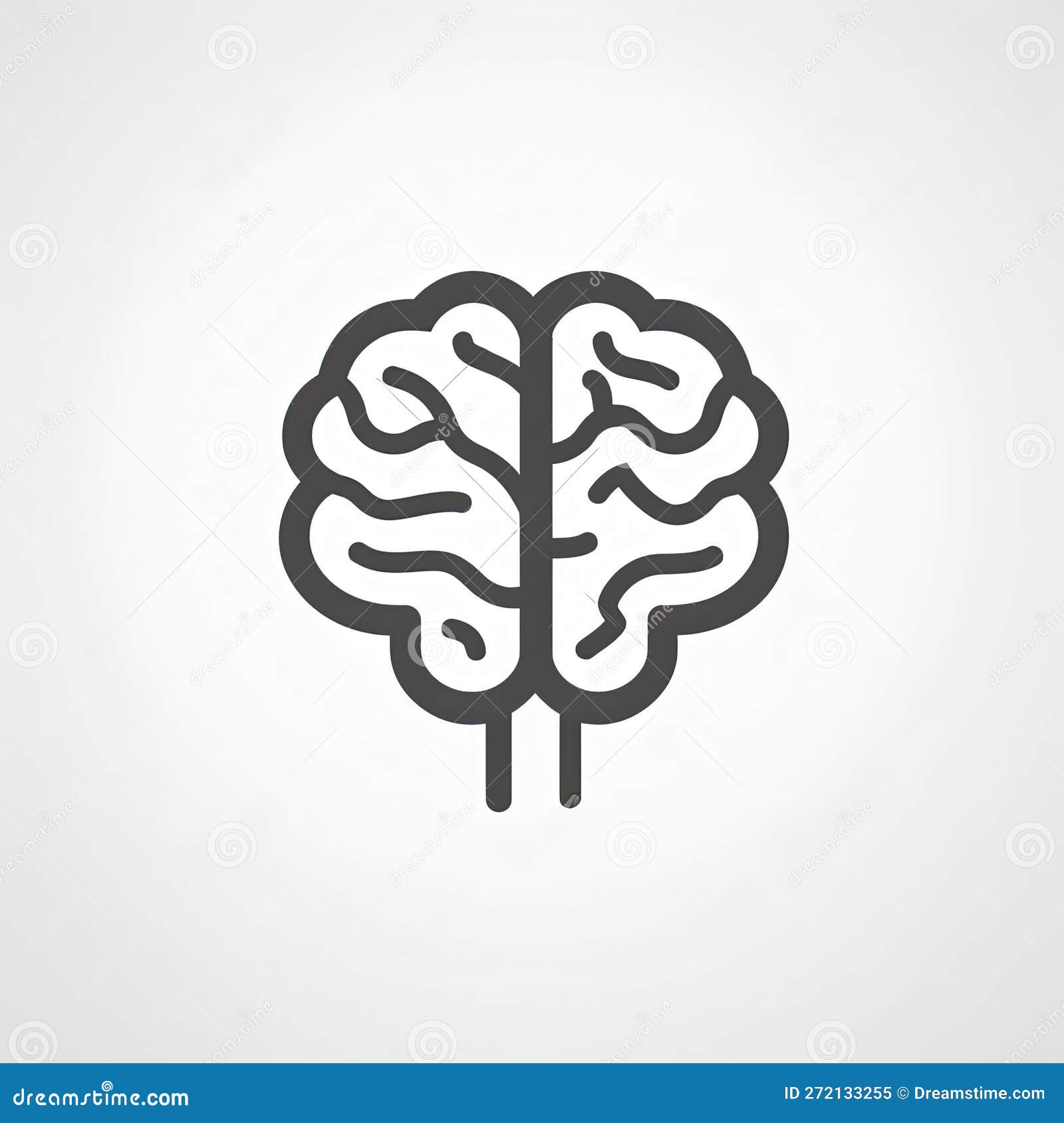 Brain Vector Lamp Icon Left and Right Stock Illustration - Illustration ...
