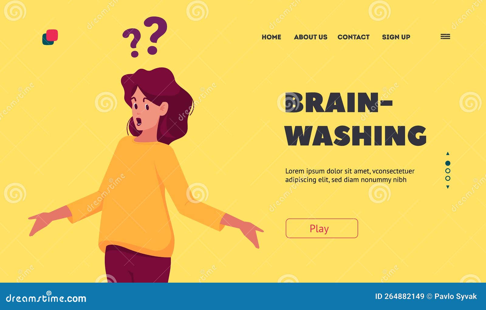 Brain Washing Icon, Pictogram. Propaganda, Disinformation Concept ...