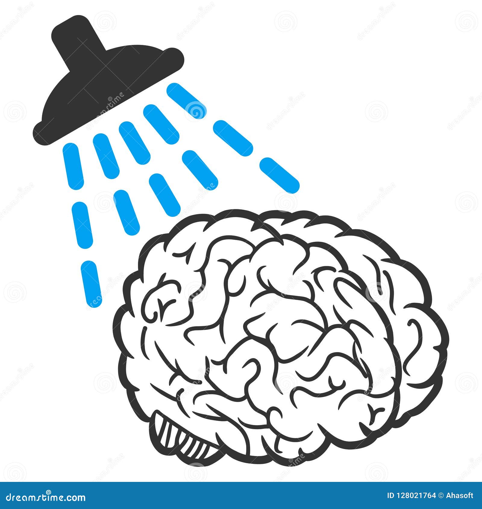 Brain Washing Vector Icon stock vector. Illustration of creativity ...