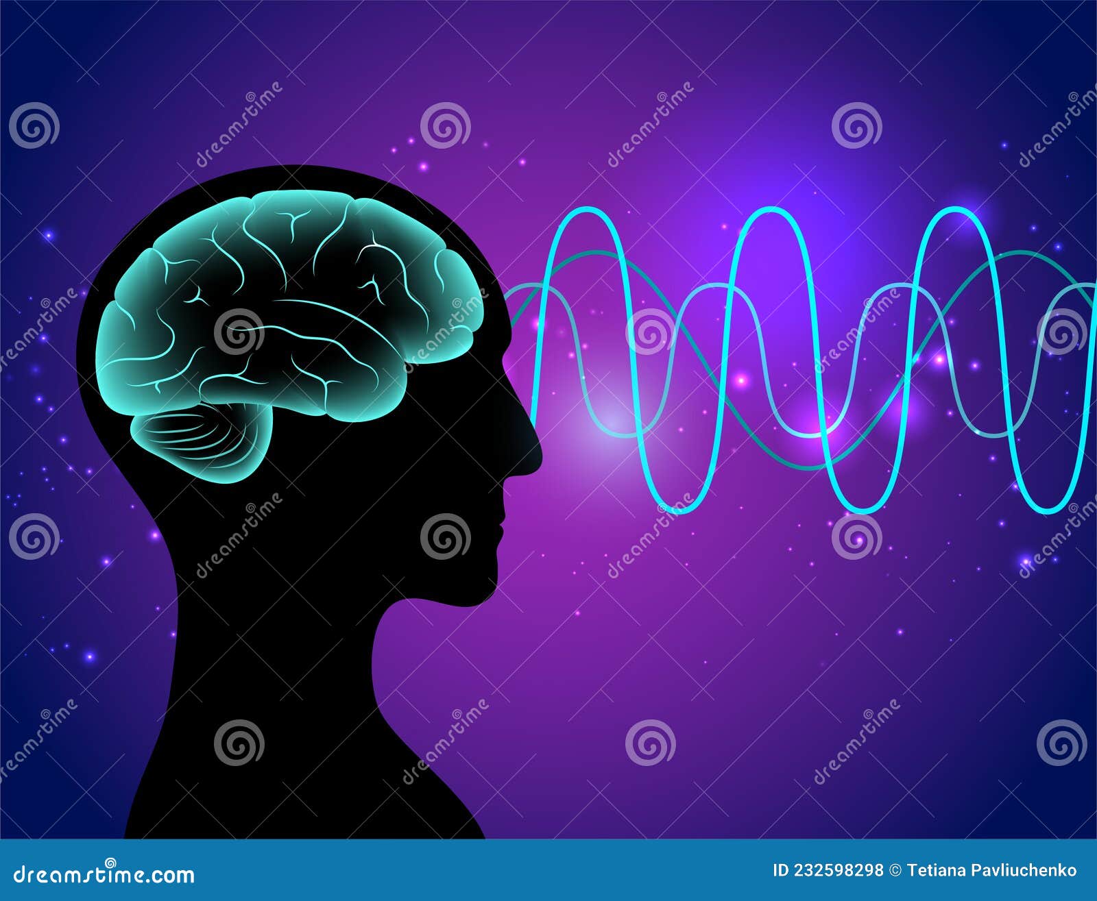 Brain Wave 3D Vector Illustration | CartoonDealer.com #232598298